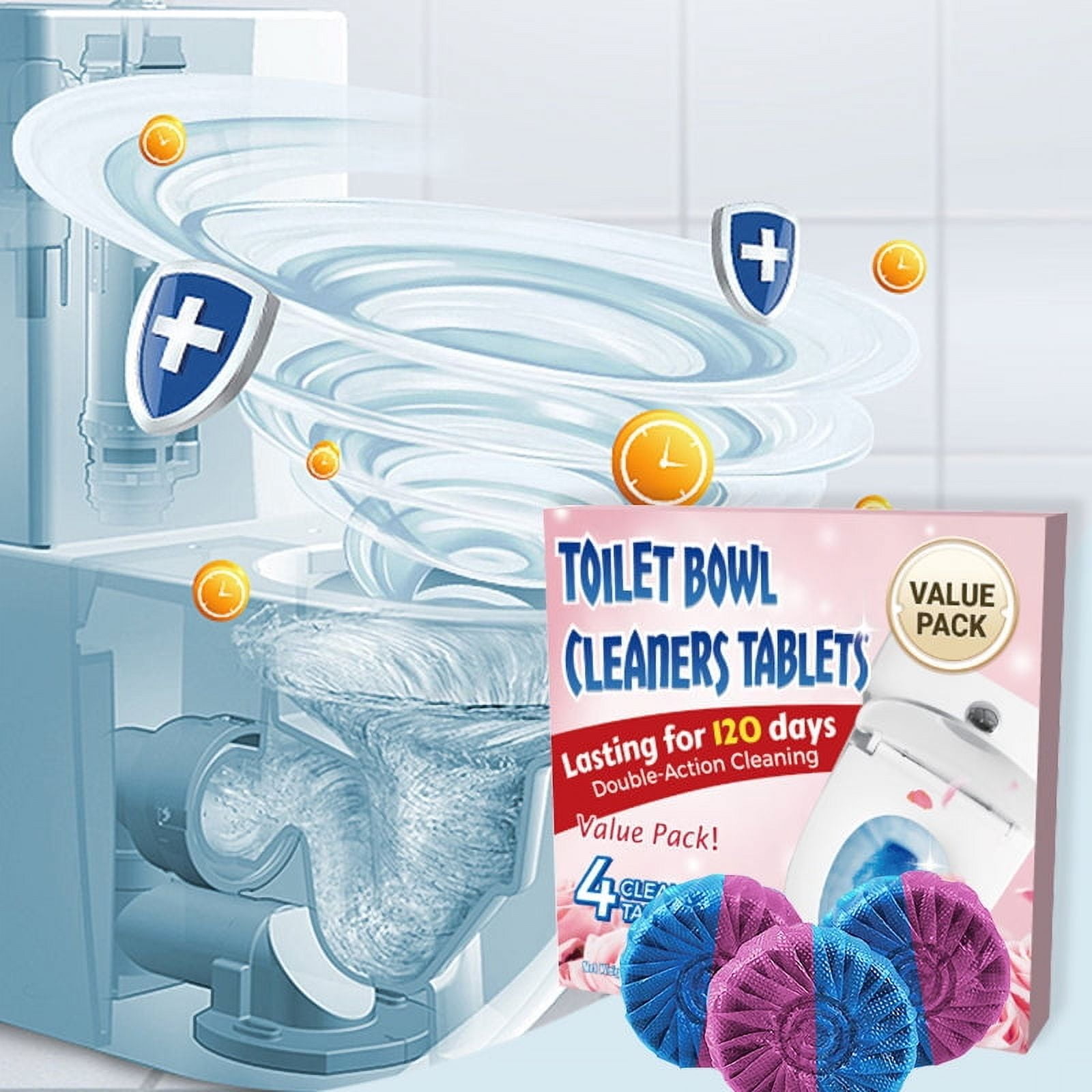Neoyler 4 pack Cleaning Supplies Toilet Bowl Cleaning All Purpose ...