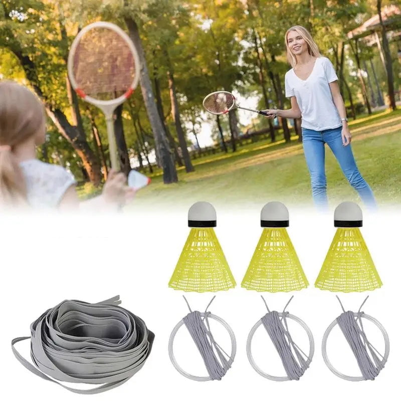 Neoyler Badminton Trainer Set for Practice Self Hitting Suction Cup ...