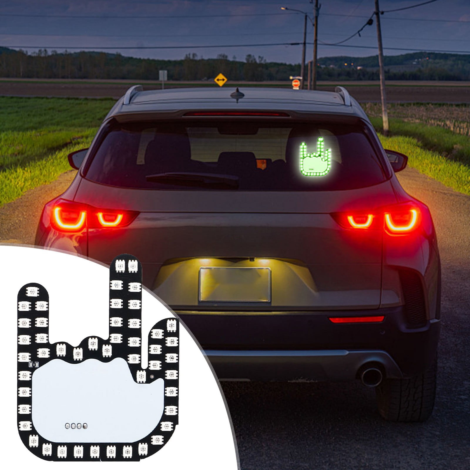Neoyler Car Mounted Finger Gesture Interactive Palm Lights Rear End ...