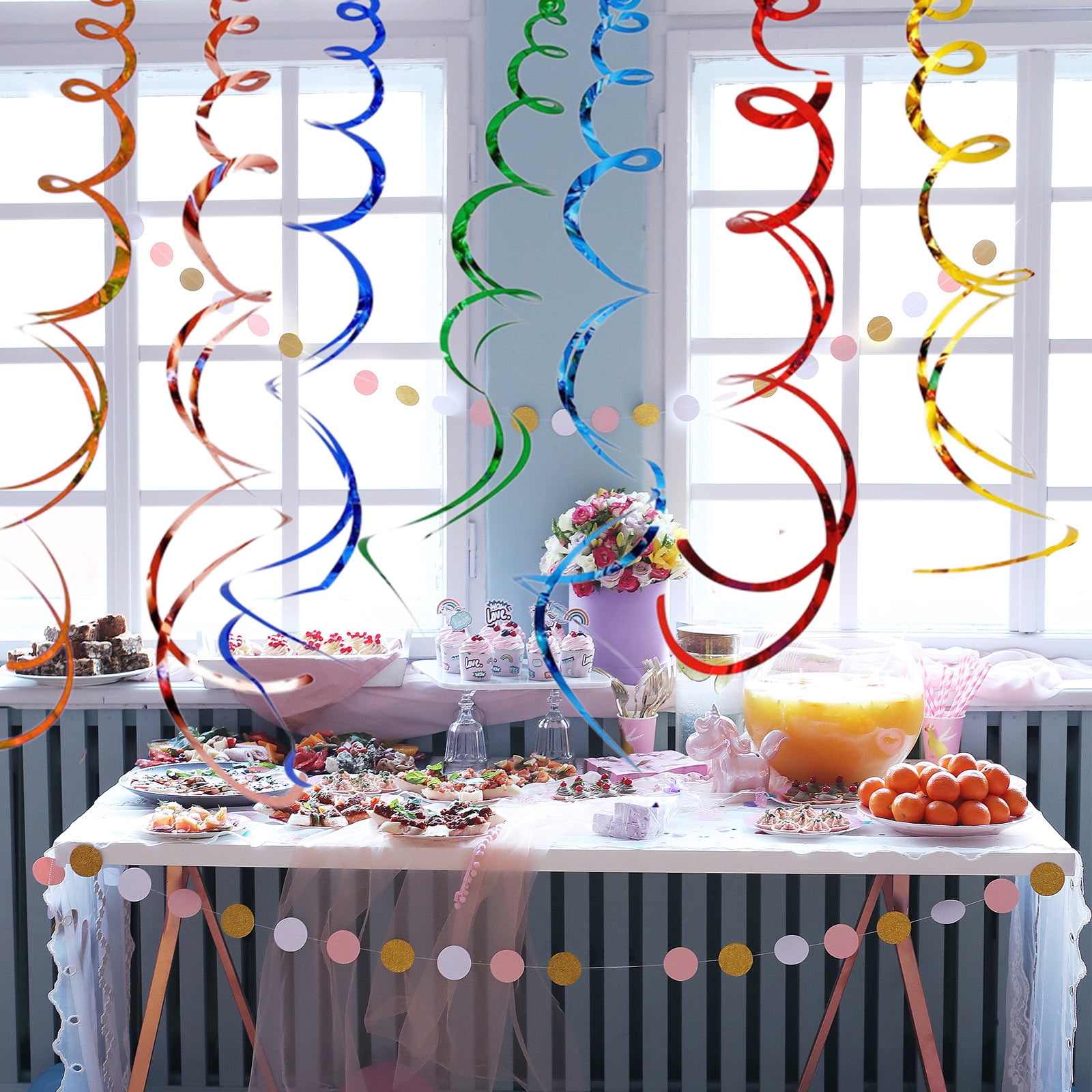 Neoyler Fashionable Bohemian Style Colorful Ribbons Party Decorations ...