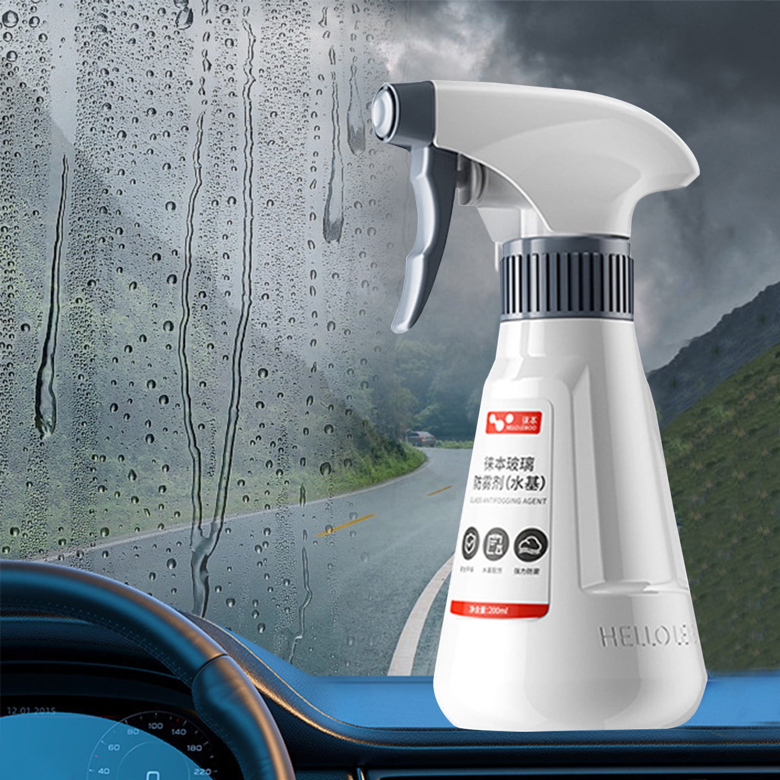 Neoyler Fogproof Repellent Spray for Auto Windshield Rearview Mirror ...