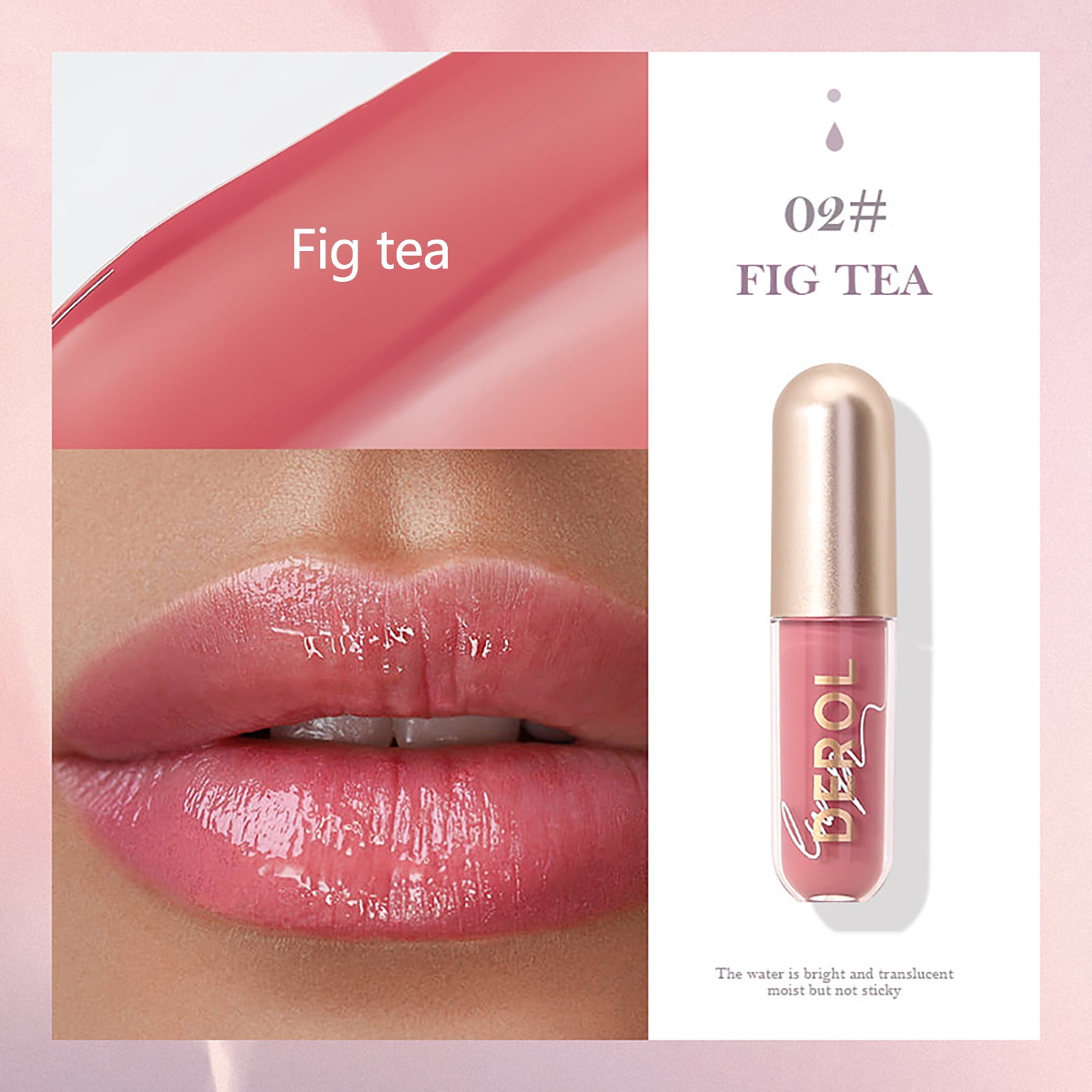 Neoyler Ginger Mint Lip Glaze for and Moisturized Lips Non Dewy ...