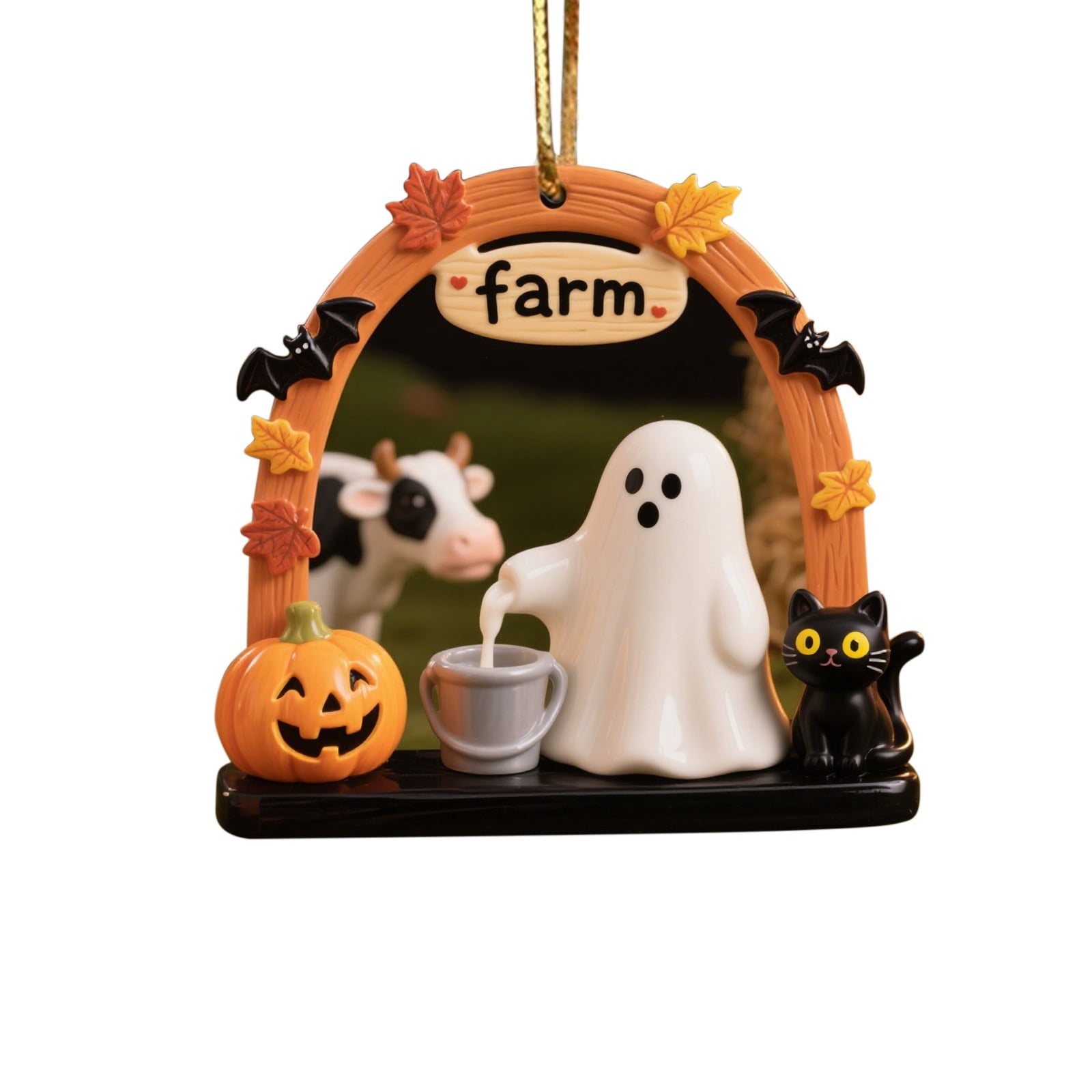 Neoyler Halloween Decorations Ghost Ornaments with Cute Spooky Vibe for ...