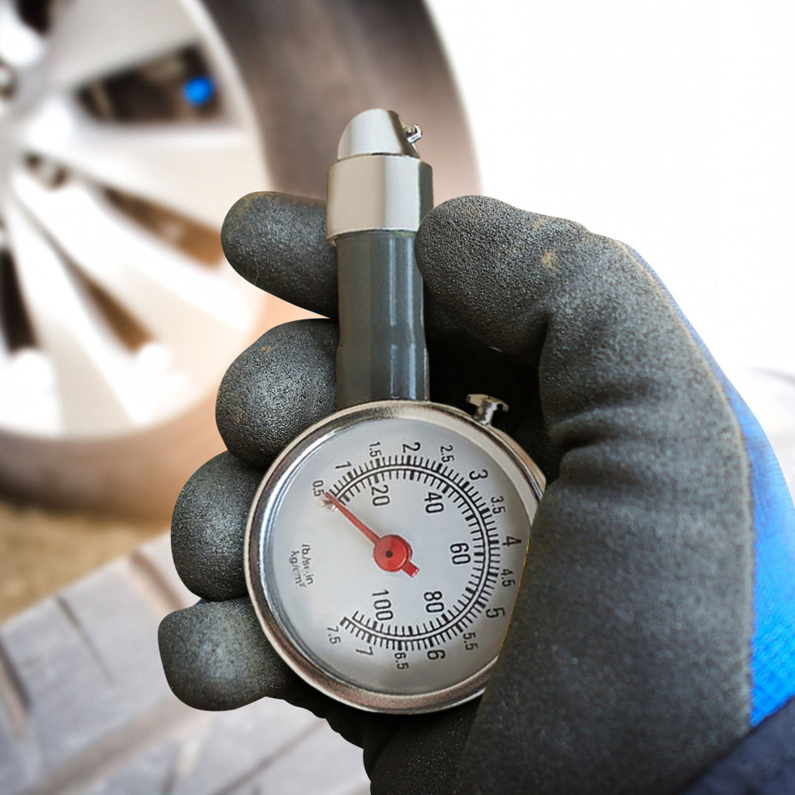 Neoyler High Precision Automotive Tire Pressure Gauge Mechanical Dial ...