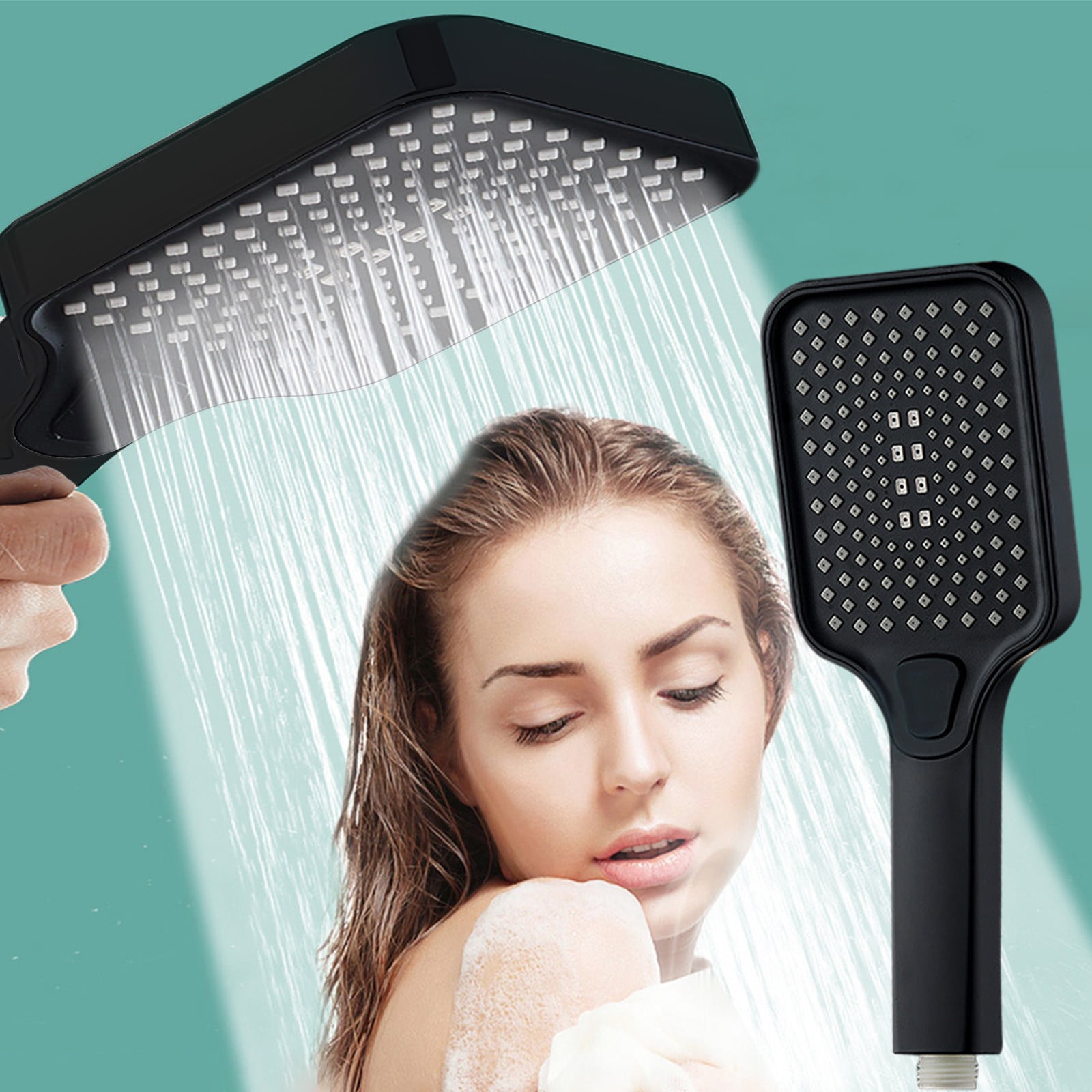 Neoyler High Pressure Handheld Shower Head with 4 Spray Modes for Home ...
