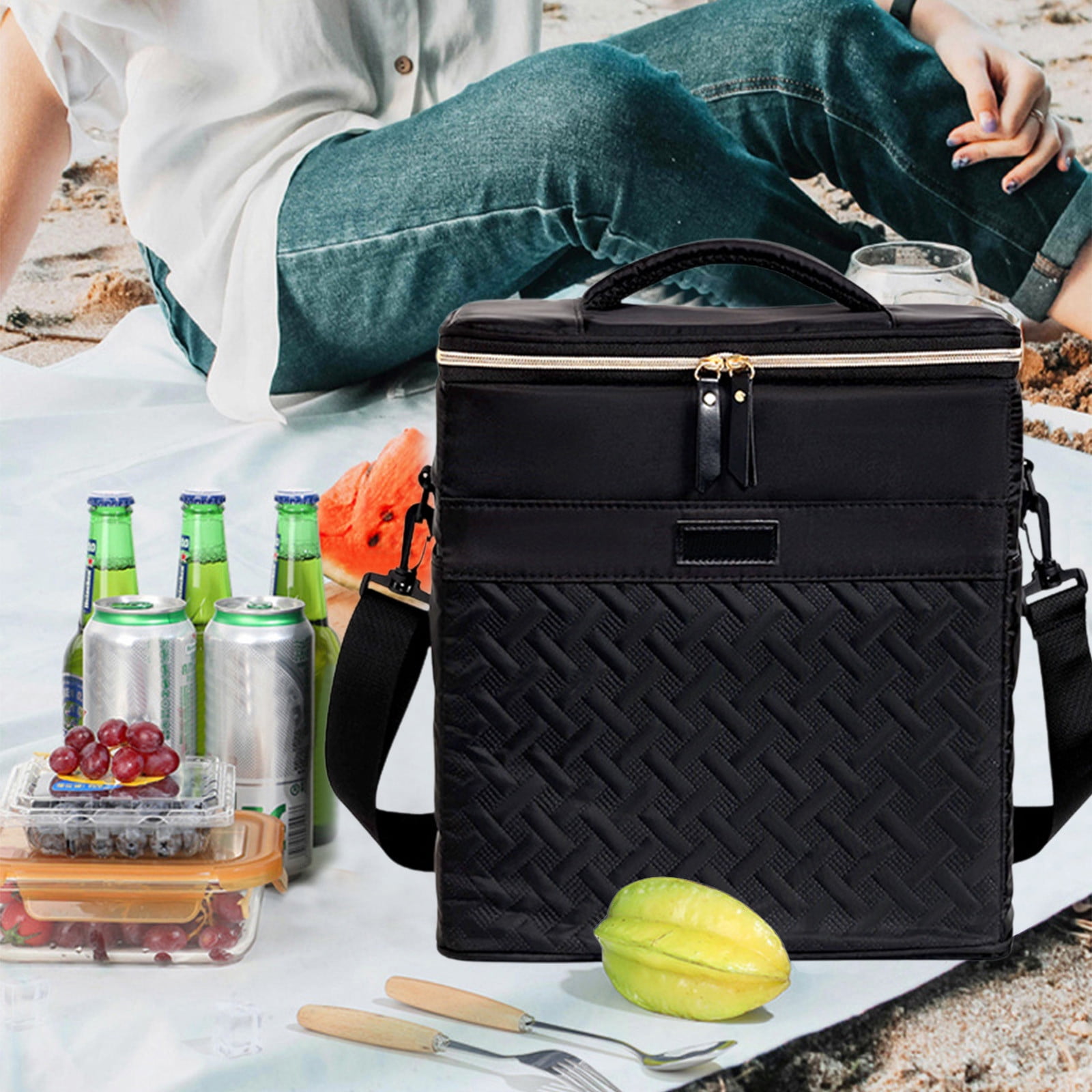 Neoyler Insulated Leakproof Lunch Box Cooler Tote Bag with Shoulder ...