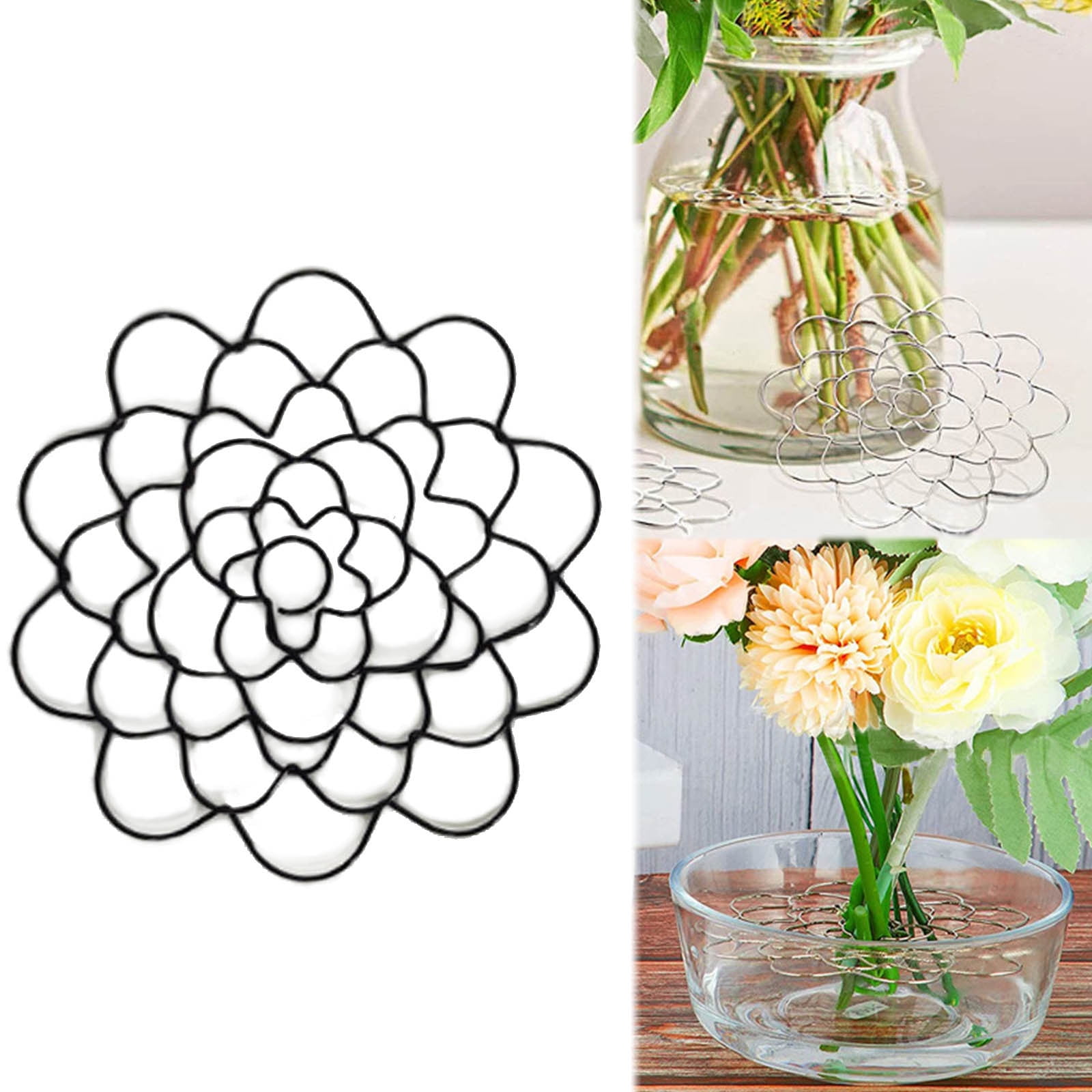 Neoyler Modern Iron Shaped Flower Arrangement Stand Metal Flower ...