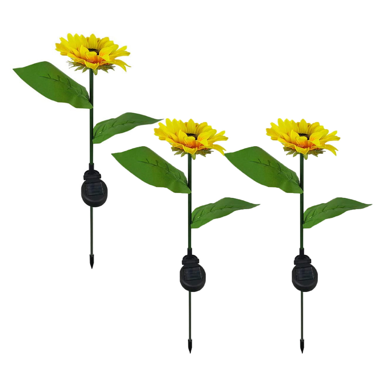 Neoyler Outdoor Solar Powered Sunflower 8 LED Ground Light for Yard ...