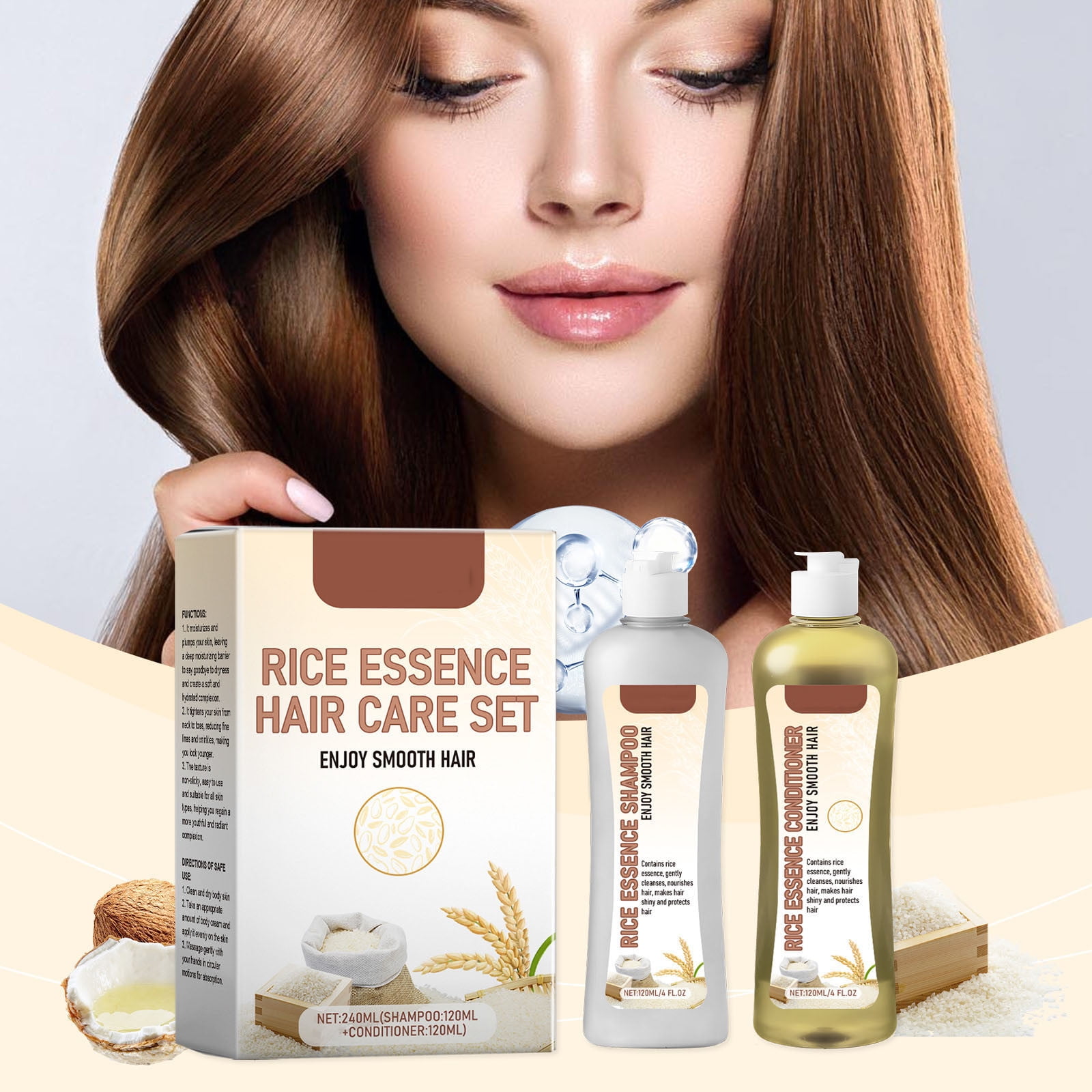 Neoyler Rice Infused Hair Care Set Keratin Repair and Nourishment ...