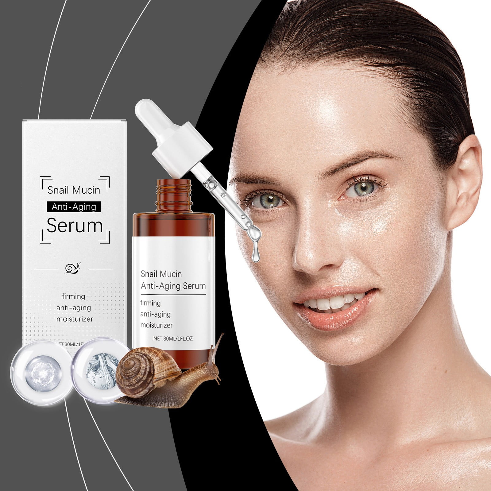 Neoyler Snail Mucus Extract Resistant Aging Serum for Fine Lines and ...