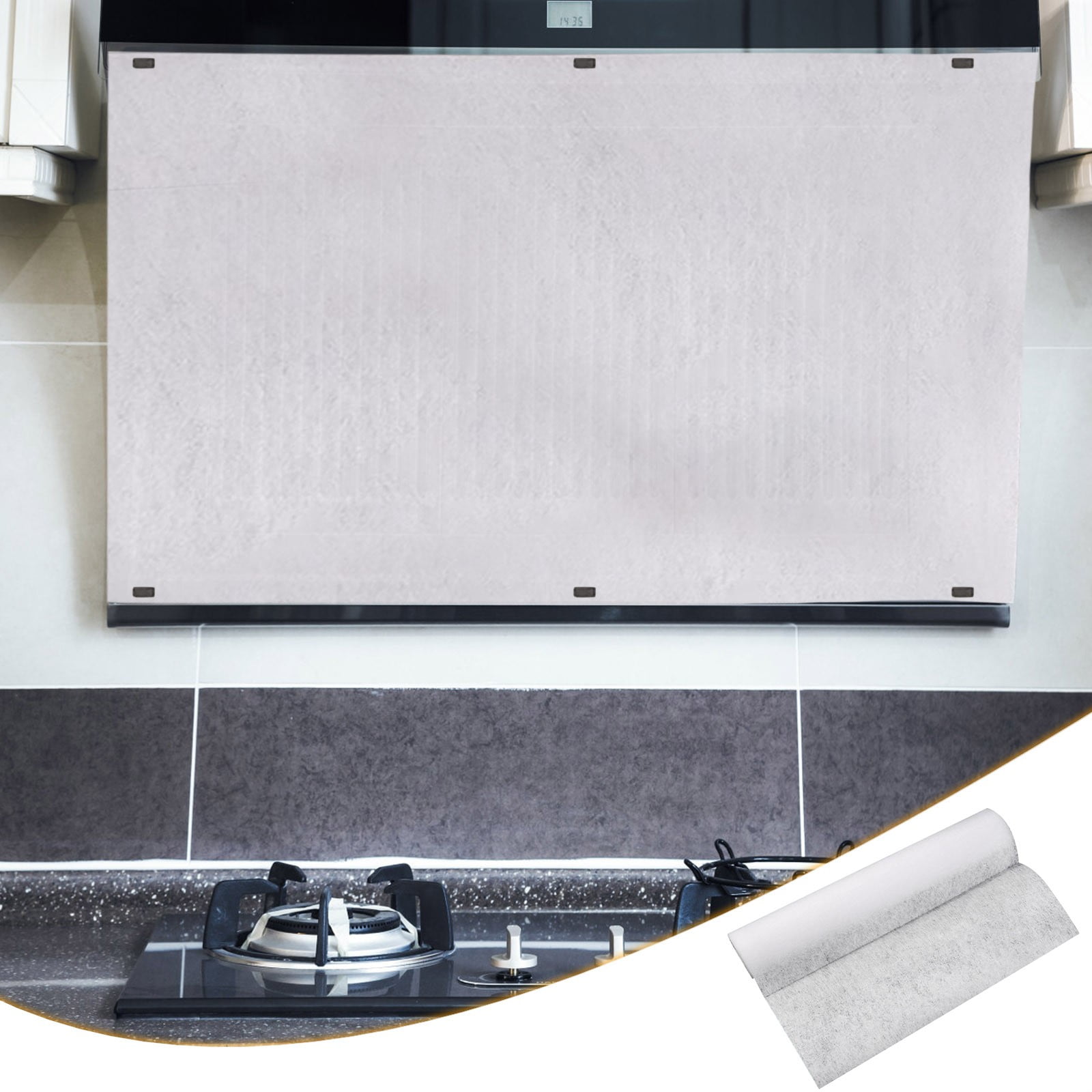 Neoyler Universal Kitchen Range Hood Filter Paper 2PC 5 Meter Non Woven ...