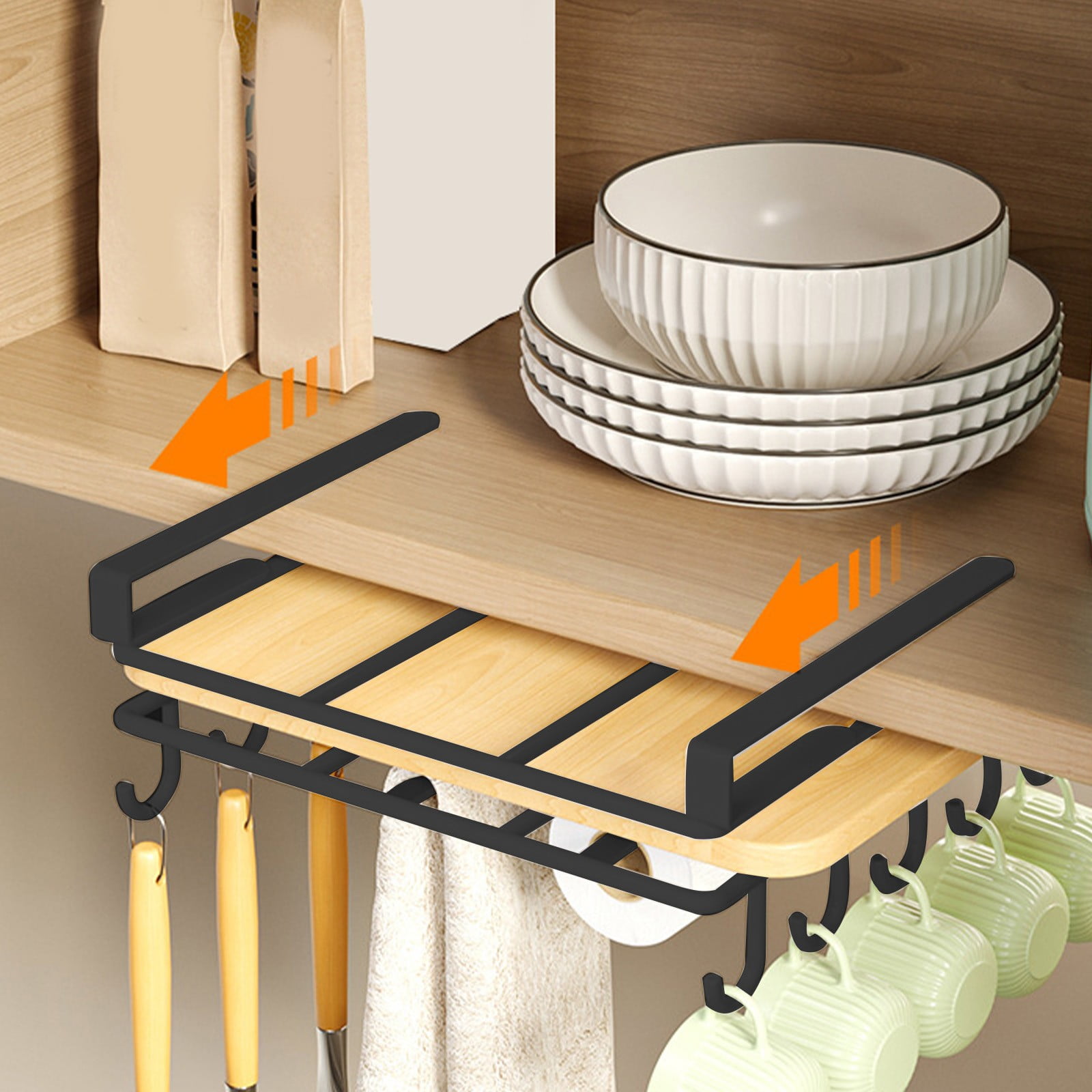 Neoyler Wall Mounted Kitchen Storage Shelf Stainless Steel Cabinet Door ...