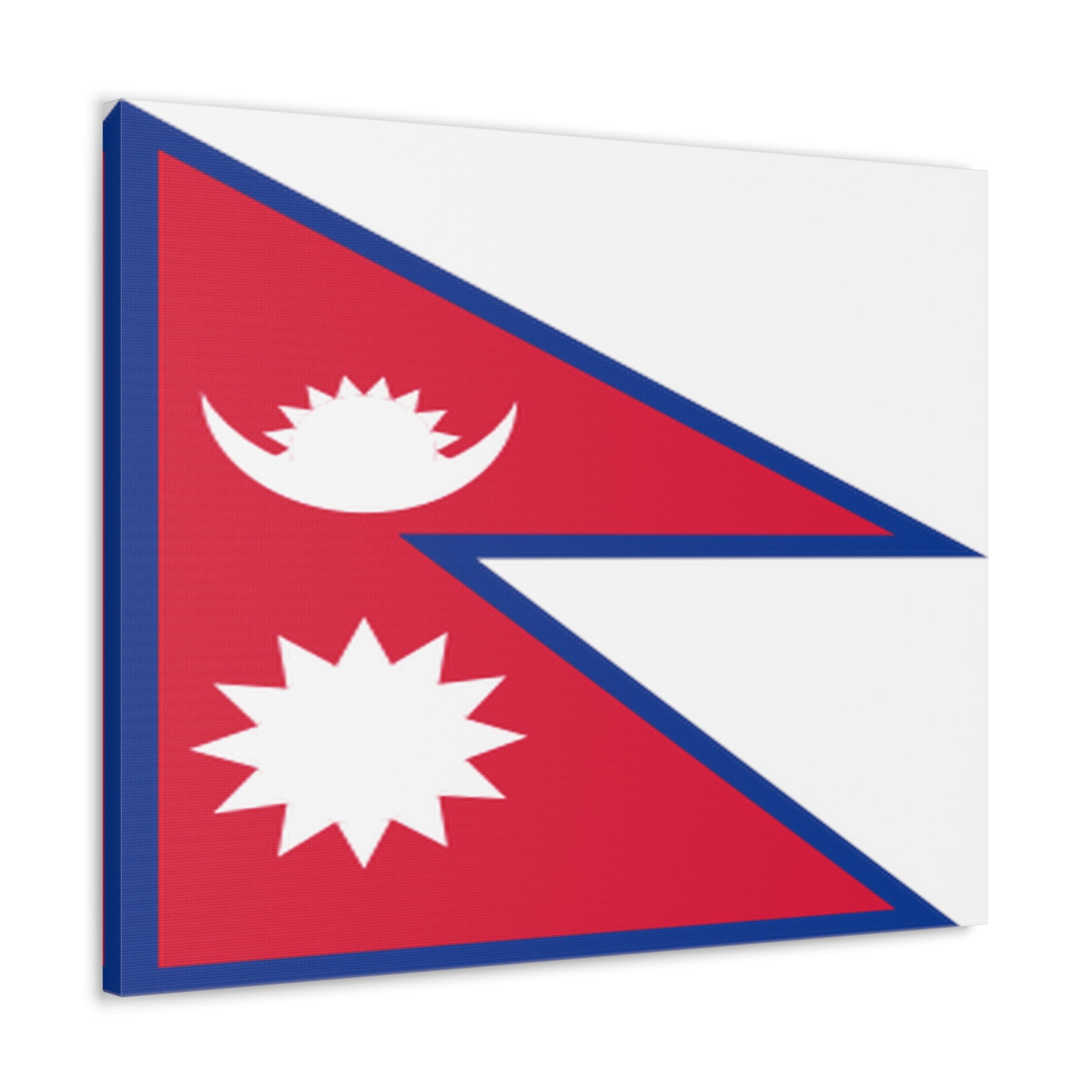 Nepal Country Flag Canvas Vibrant Wall Art Unframed Home Decor ...