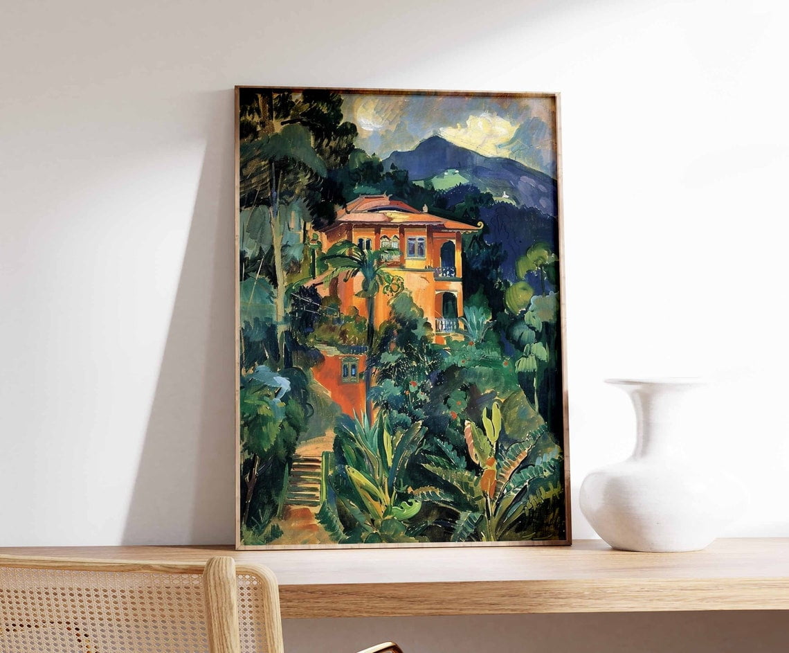 Nepalese Mountain Poster, Spiritual Art, Yoga Decor, Himalayan Art ...