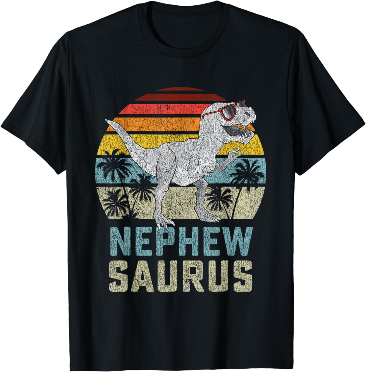 Nephewsaurus T Rex Dinosaur Nephew Saurus Family Matching T-Shirt ...