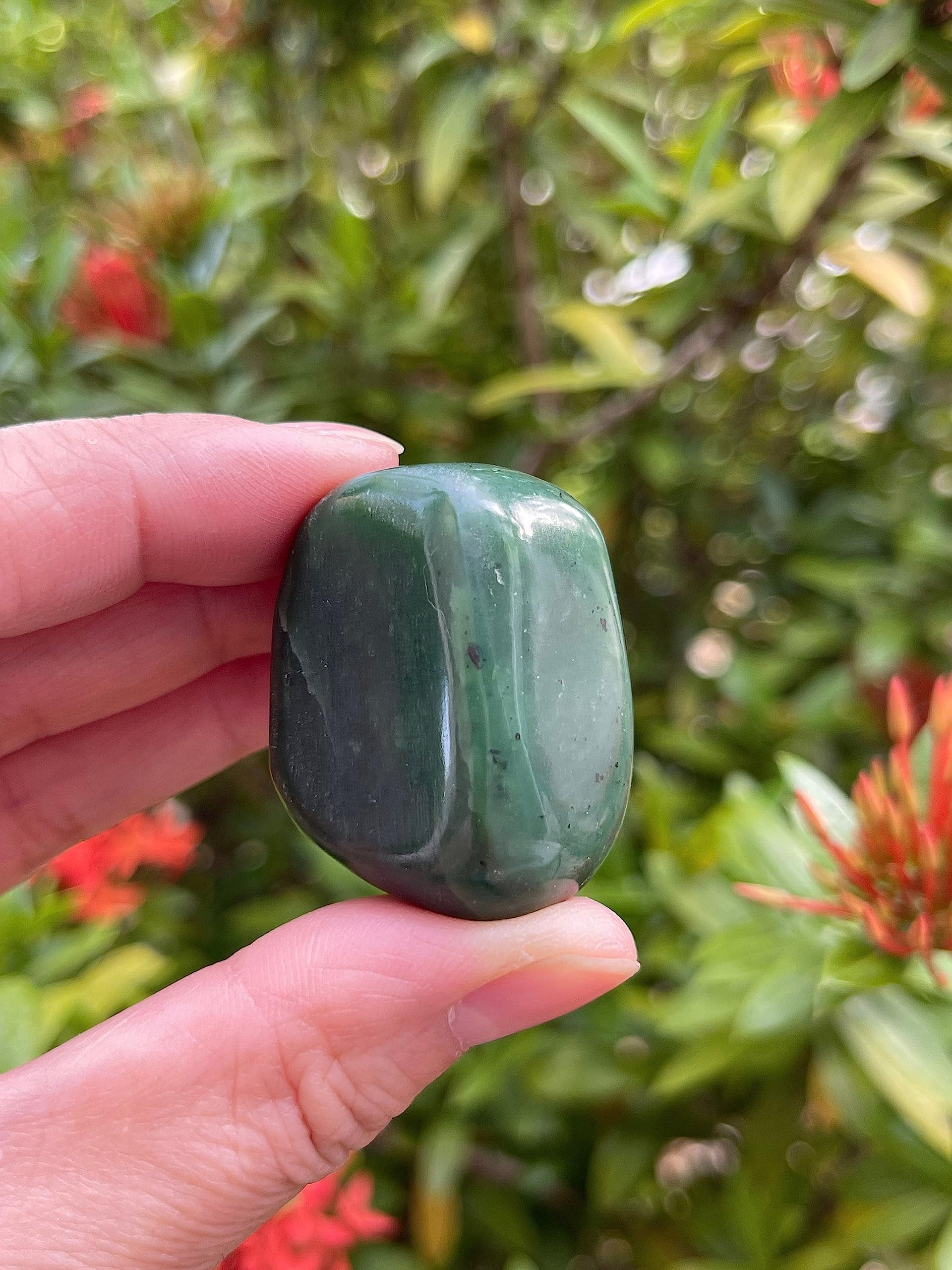 Nephrite Jade Tumbled Stones, Polished Nephrite Jade Gemstone, Nephrite ...