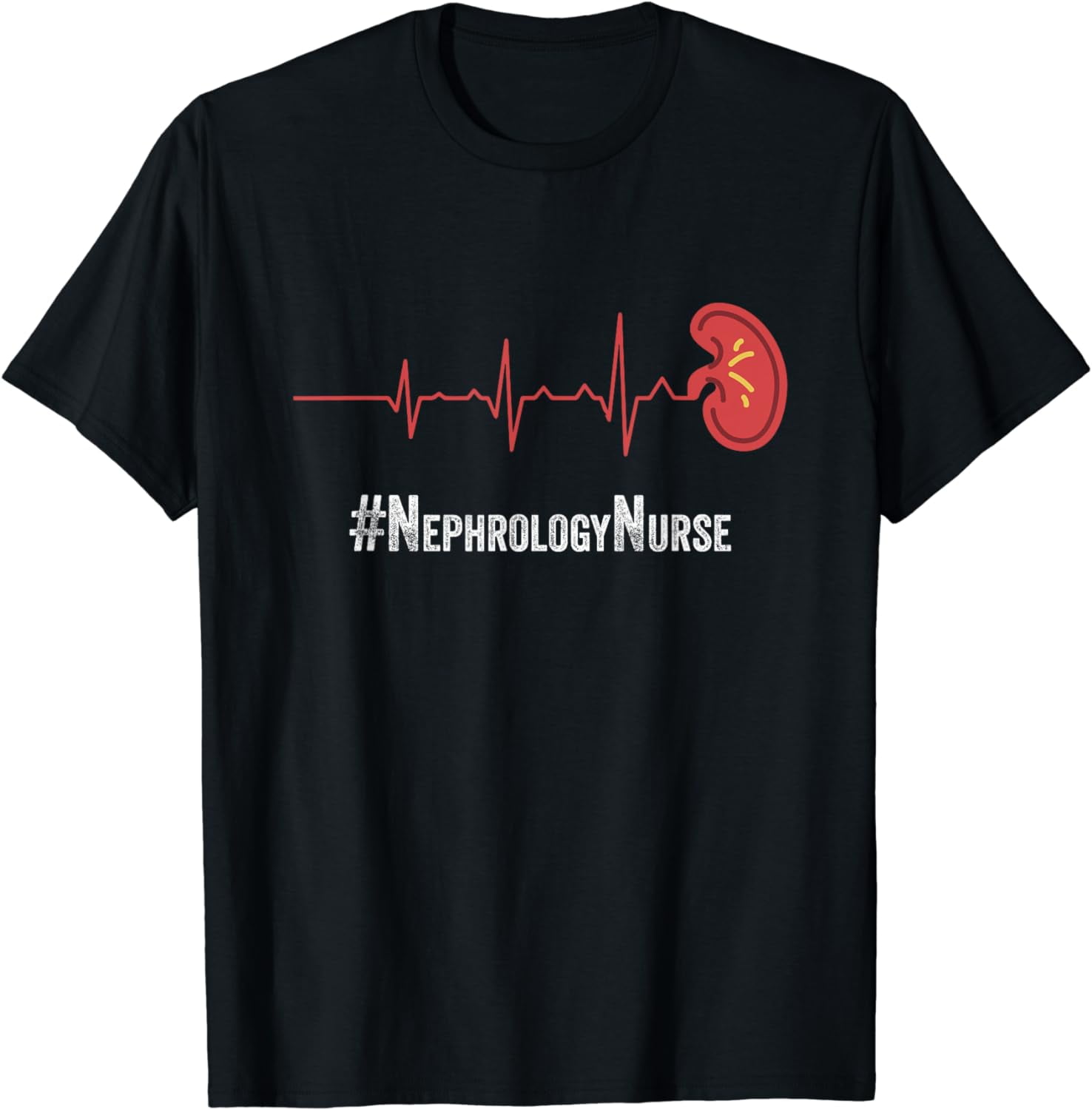 Nephrology Nurse Heartbeat Dialysis Nursing RN T-Shirt - Walmart.com