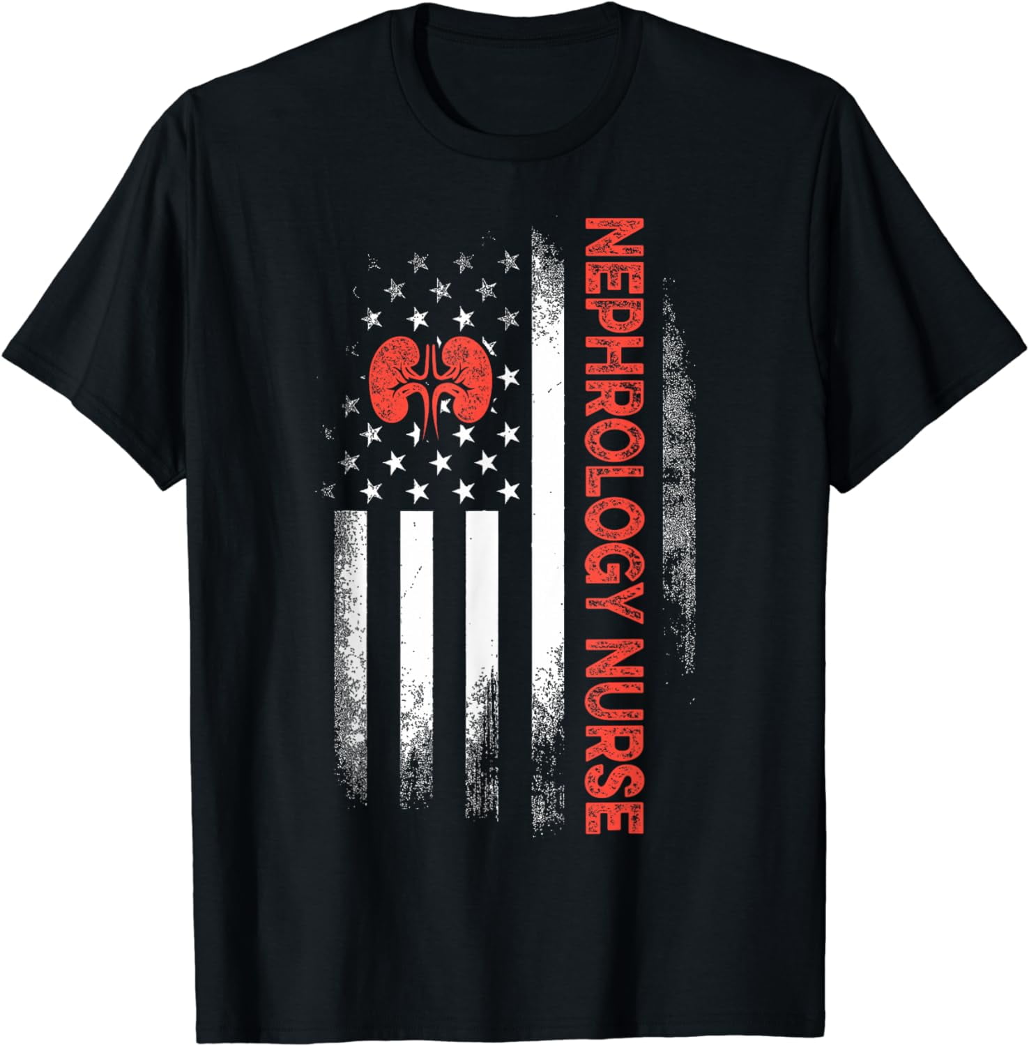 Nephrology Nurse USA Flag Dialysis Nursing RN T-Shirt - Walmart.com