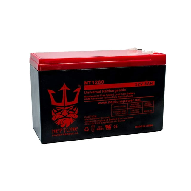 Neptune 12V 8AH Replacement for GT12080-HG FiOS Systems Replacement ...