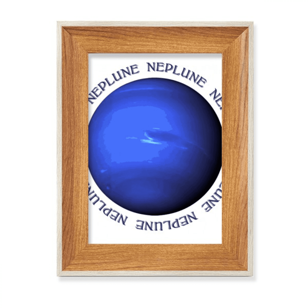 Neptune Around Planet Gas Desktop Wooden Photo Frame Display Picture ...