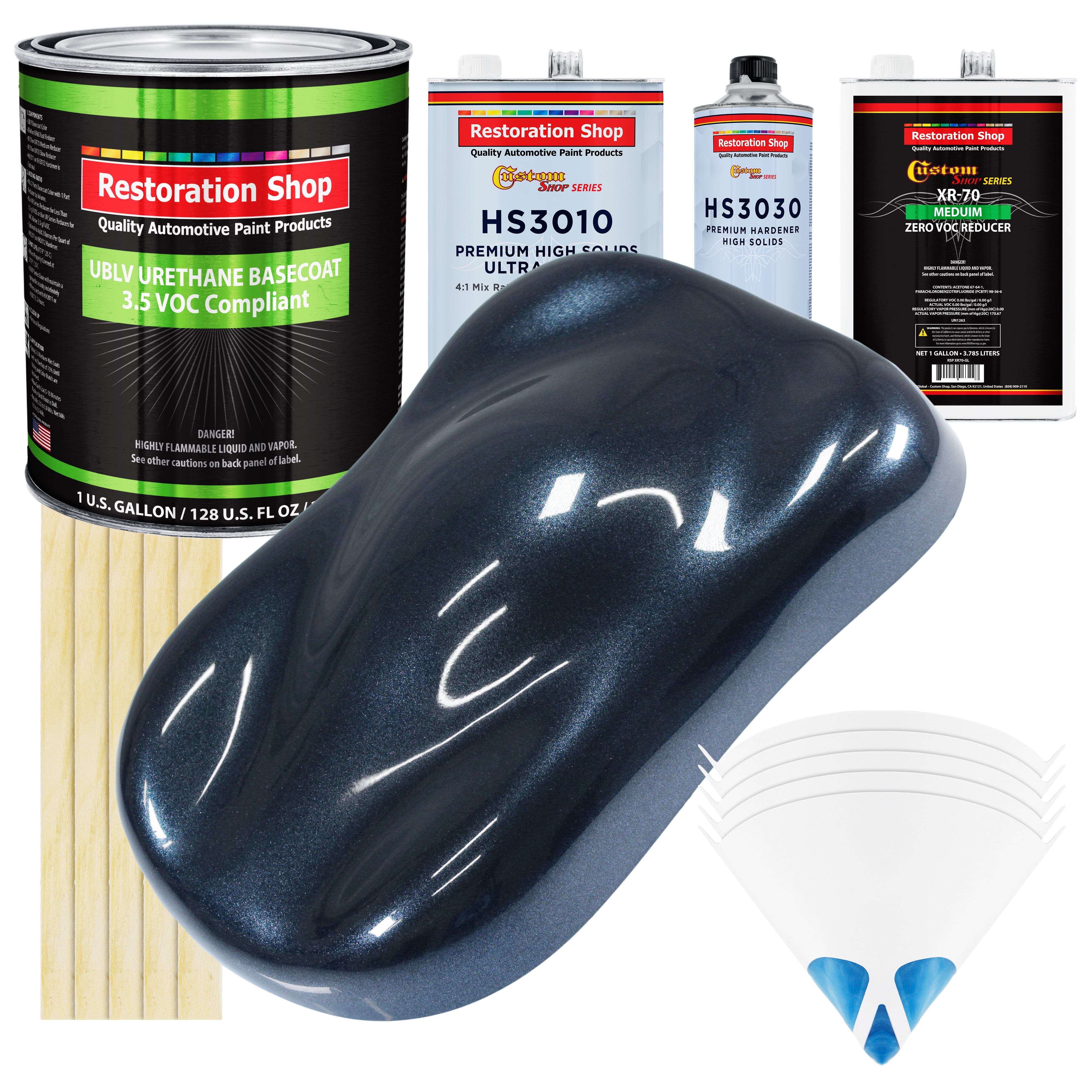 Neptune Blue Firemist Premium Gallon Kit Low VOC URETHANE BASECOAT Car ...