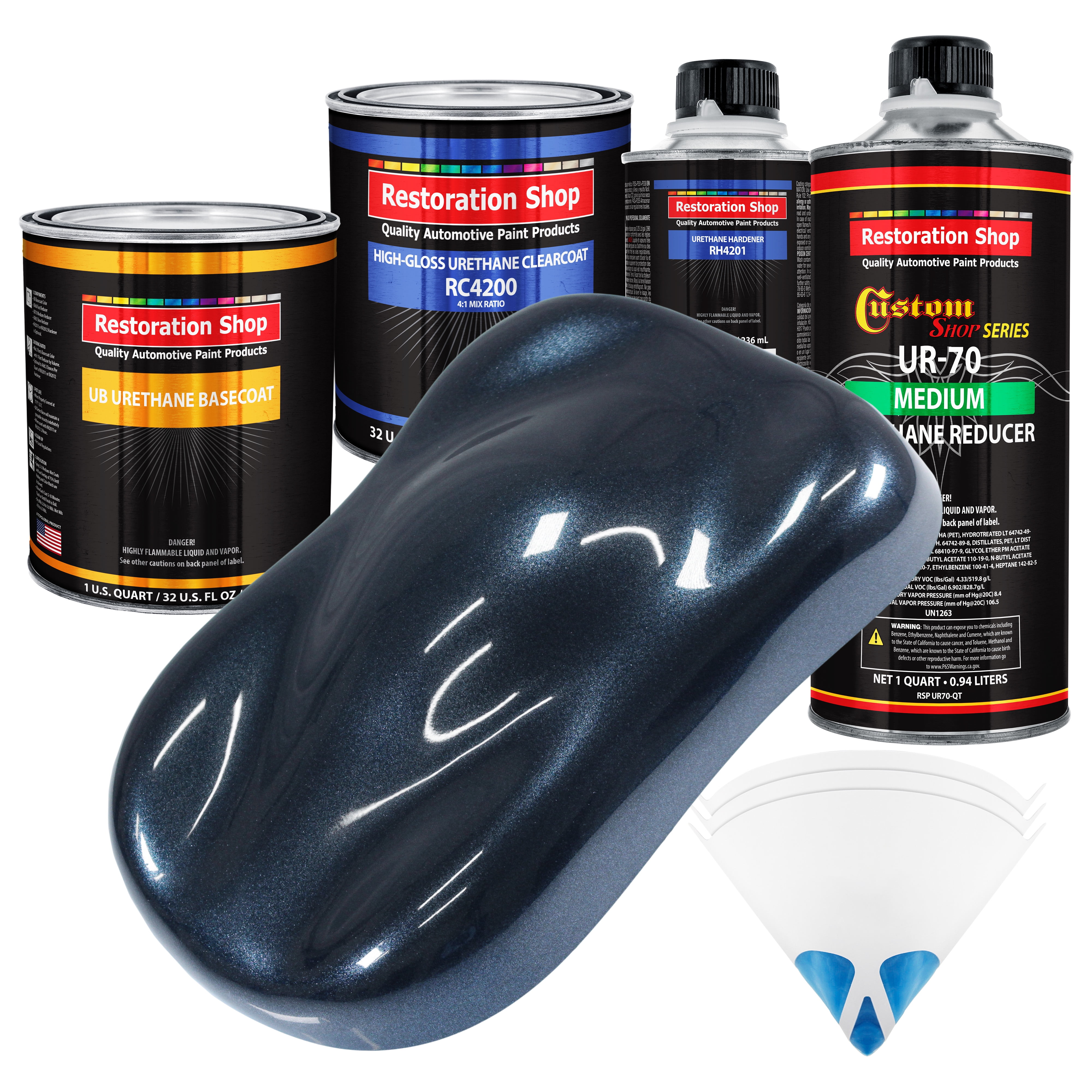 Neptune Blue Firemist Quart URETHANE BASECOAT CLEARCOAT Car Auto Body ...