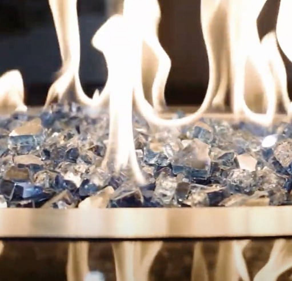 Neptune Blue Reflective Tempered Fire Glass 1/2", 10 lb. Jar by ...