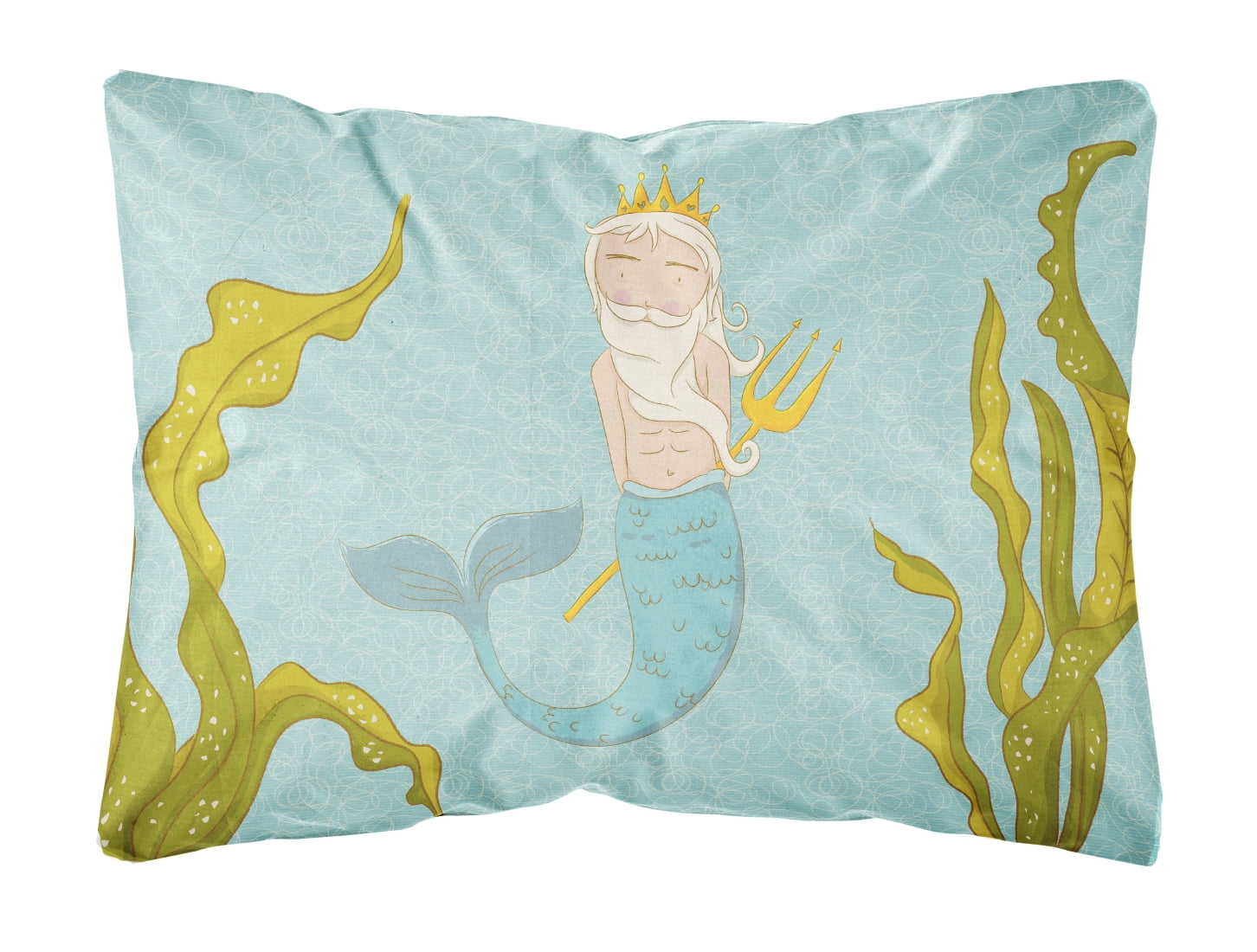 Neptune Merman Canvas Fabric Decorative Pillow - Walmart.com