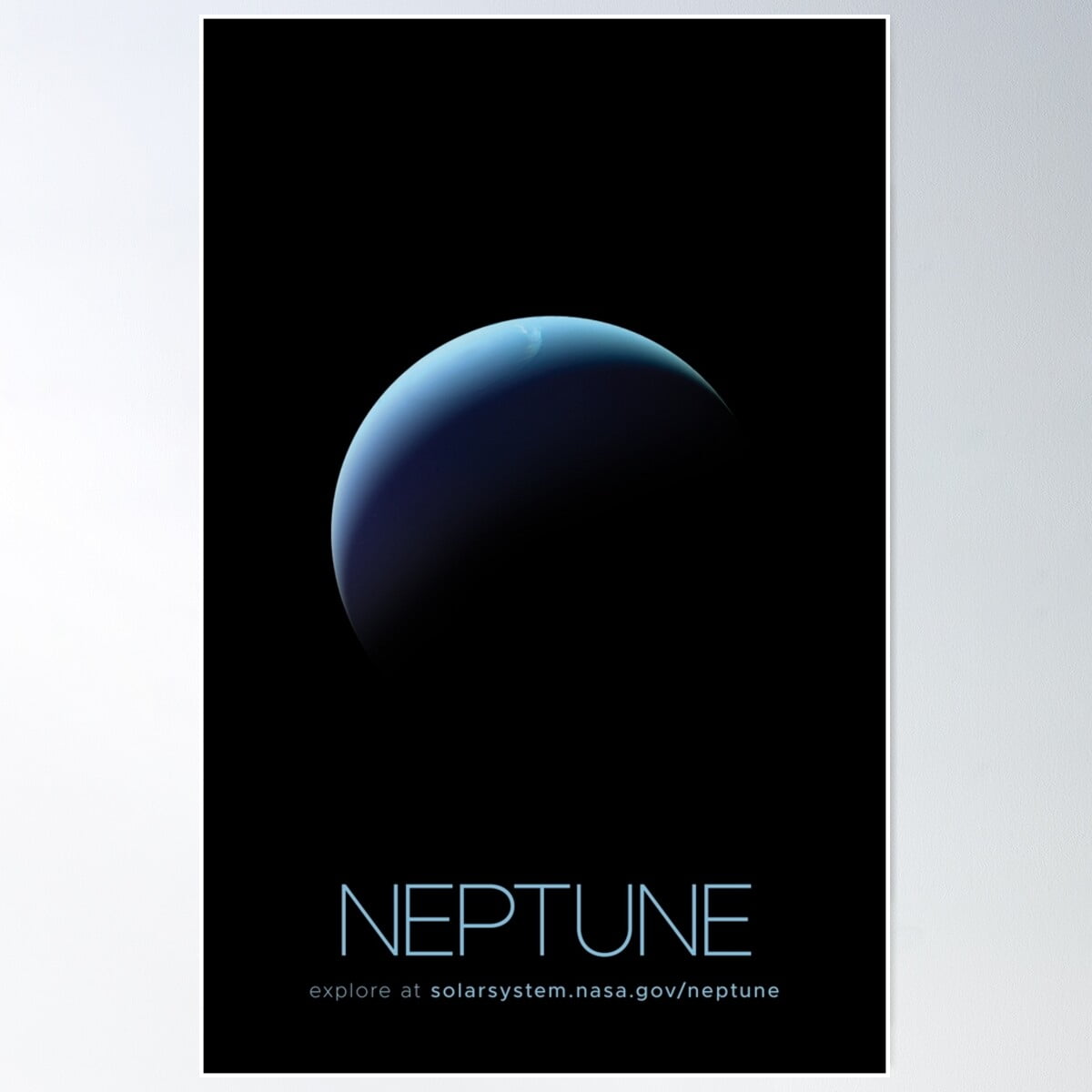Neptune Poster - Explore Solar System By The National Aeronautics And ...
