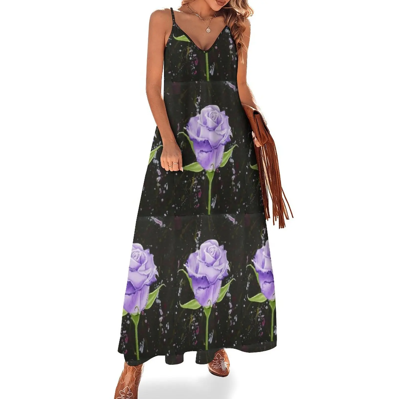 Neptune Rose Black Sleeveless Dress summer dress woman 2024 long dress ...