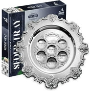 Artistic Antique Passover Seder Plate - Engraved Pomegranate Tree of ...