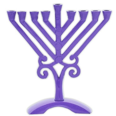 Zion Judaica Extra Large Traditional Chanukah Menorah use with Thick ...