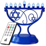 Exquisite Modern Electronic Menorah LED Lighted Rods Battery & USB ...