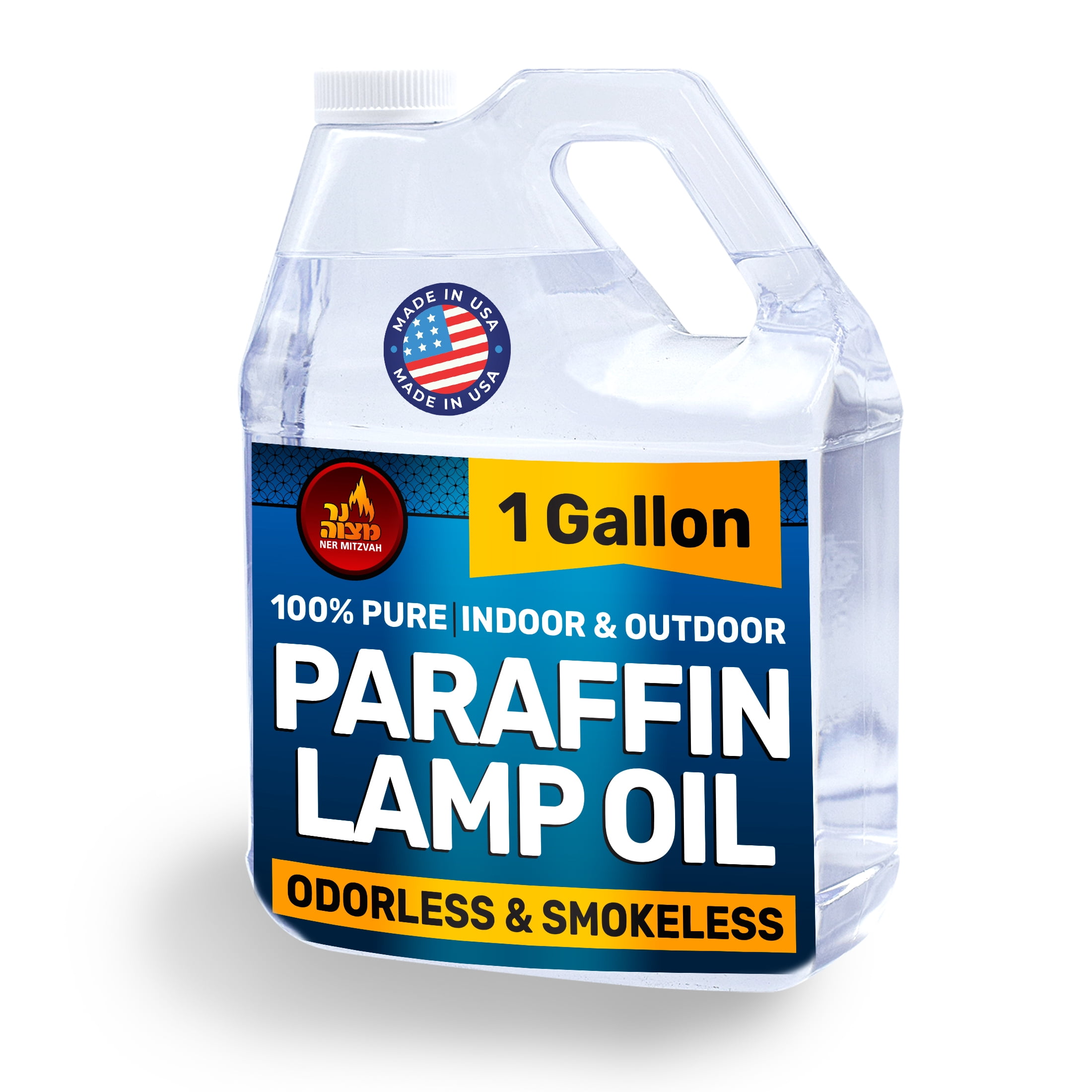 Ner Mitzvah Odorless Indoor Liquid Paraffin Tiki Torch Fuel, Clear, 1 ...