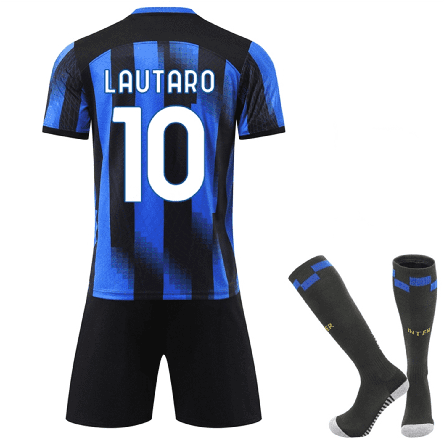 Nerazzurri 23/24 Authentic #10 Lautaro Home Soccer Jersey Kit - Walmart.com