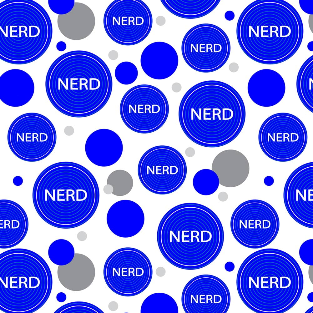 Nerd Geek Nerdy Premium Gift Wrap Wrapping Paper Roll Pattern - Walmart.com
