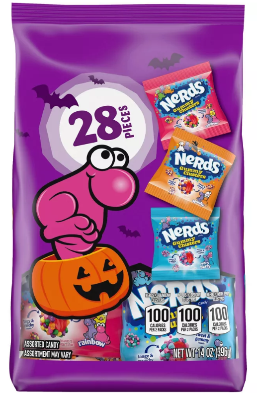 Nerds Clusters Halloween Variety Mix Gummy Candy - 14oz/28ct - Walmart.com
