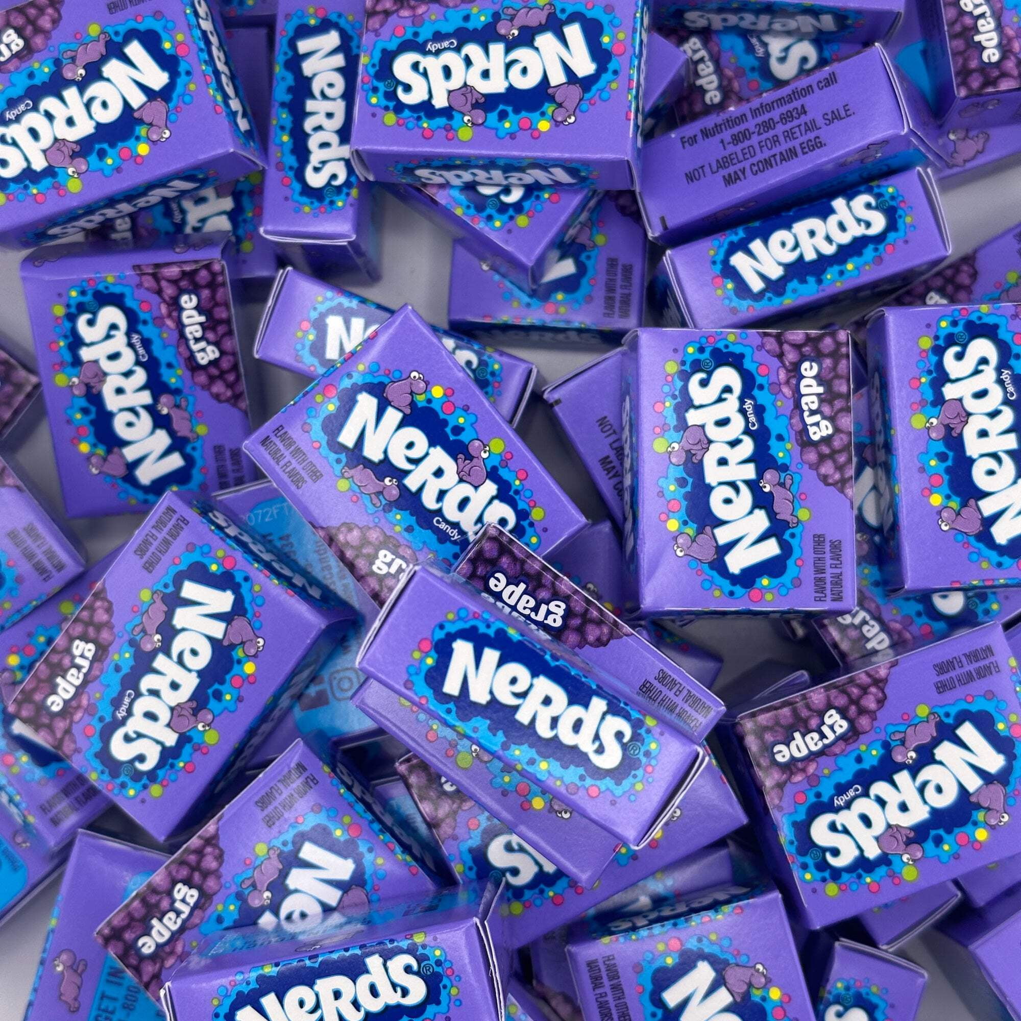 Nerds Grape Treatsize Candy Bulk 2LB Bag of Grape Nerds Bulk Mini Boxes ...