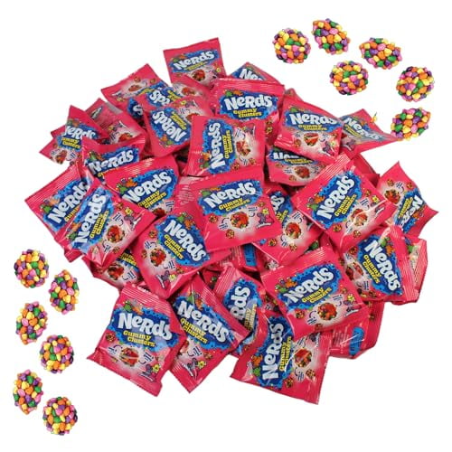 Nerds Gummy Cluster Treat Size Bags - 2 LB - Bulk Individually Wrapped Candy - Gummy Candy ...