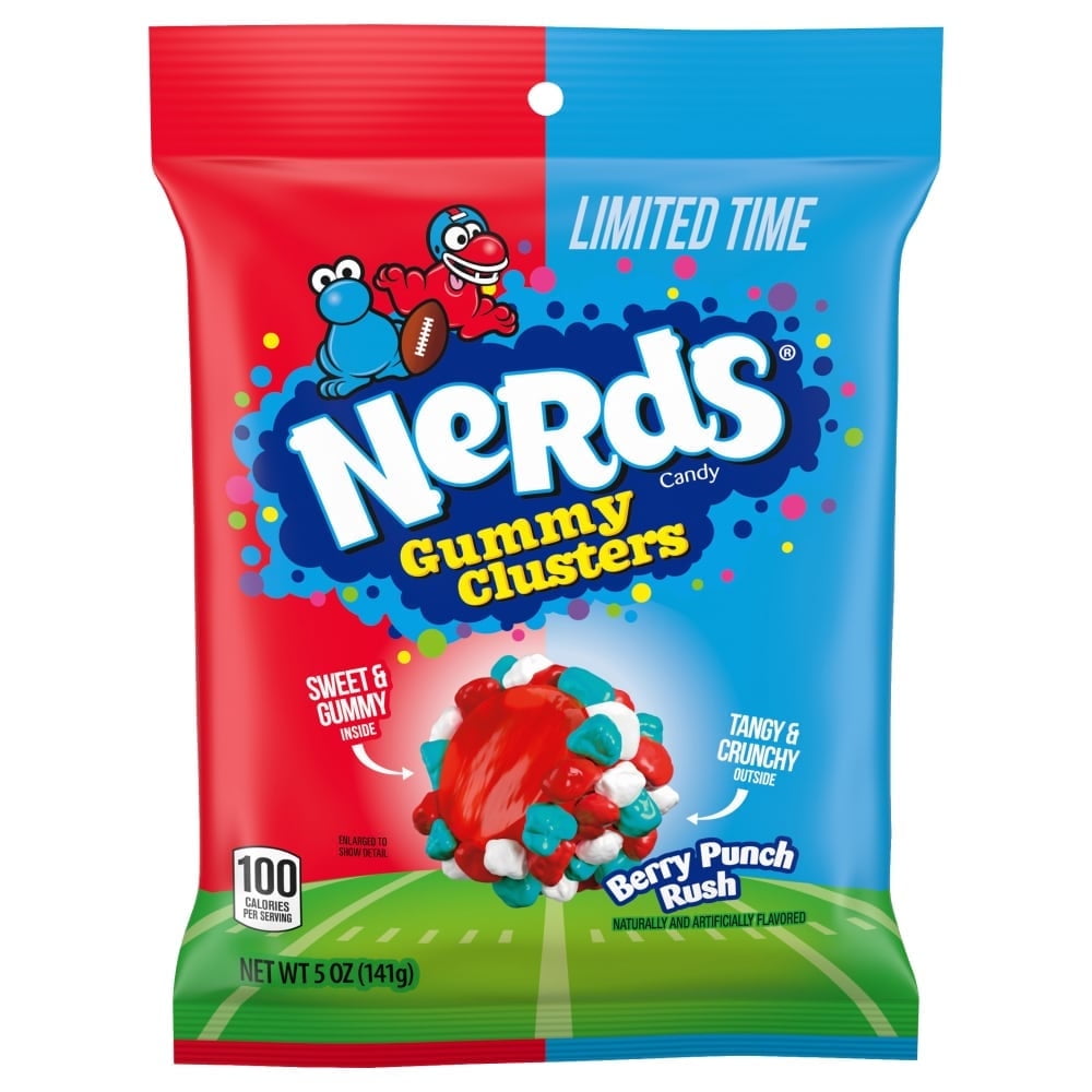 Nerds Gummy Clusters Berry Punch Rush Candy 5 oz - Walmart.com