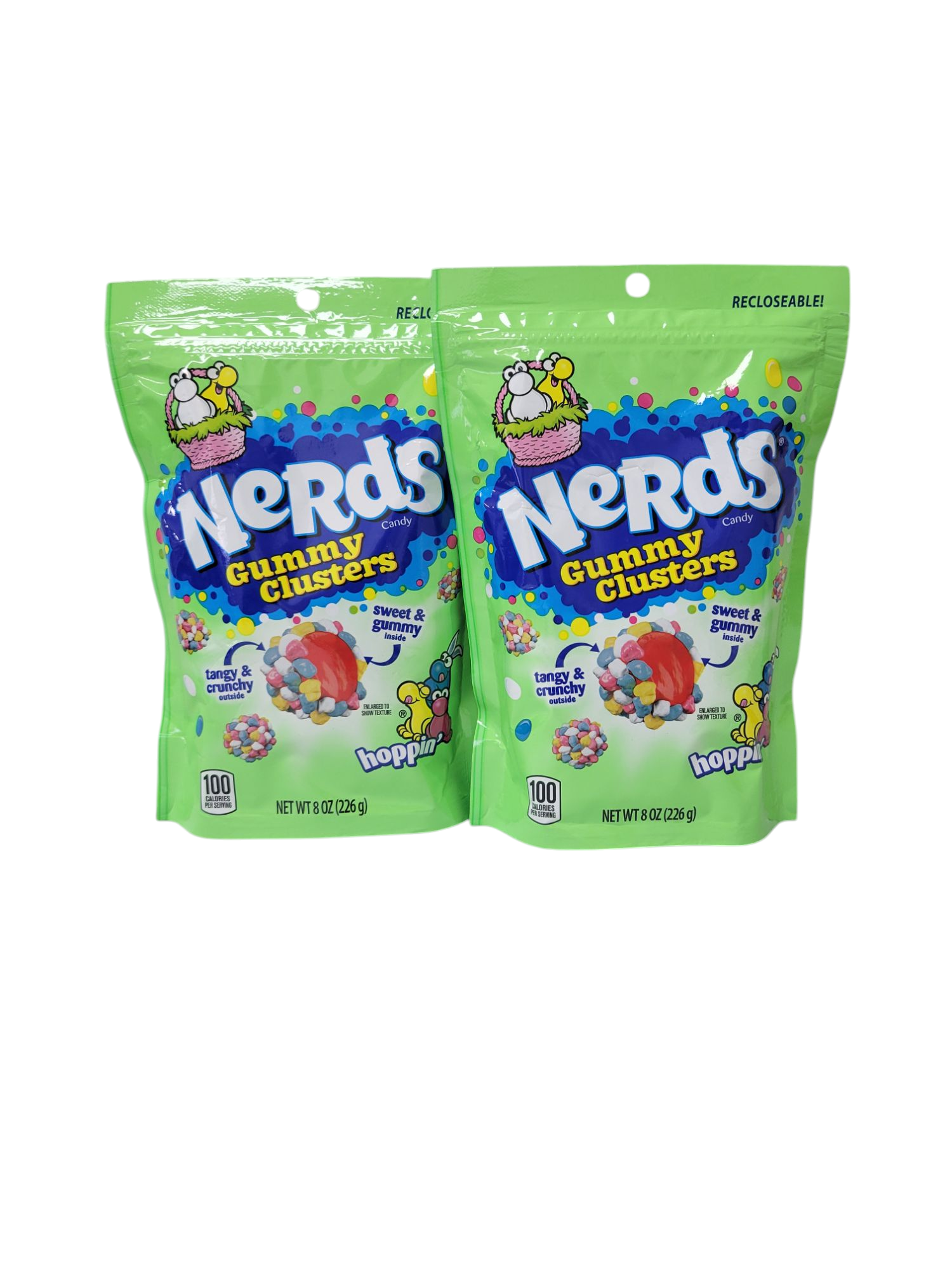 Nerds Gummy Clusters Hoppin' Stand Up Bag 8oz 2 Pack - Walmart.com