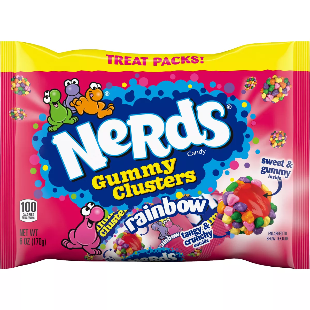 Nerds Gummy Clusters Treat Size Laydown Bag Candy - 6oz - Walmart.com