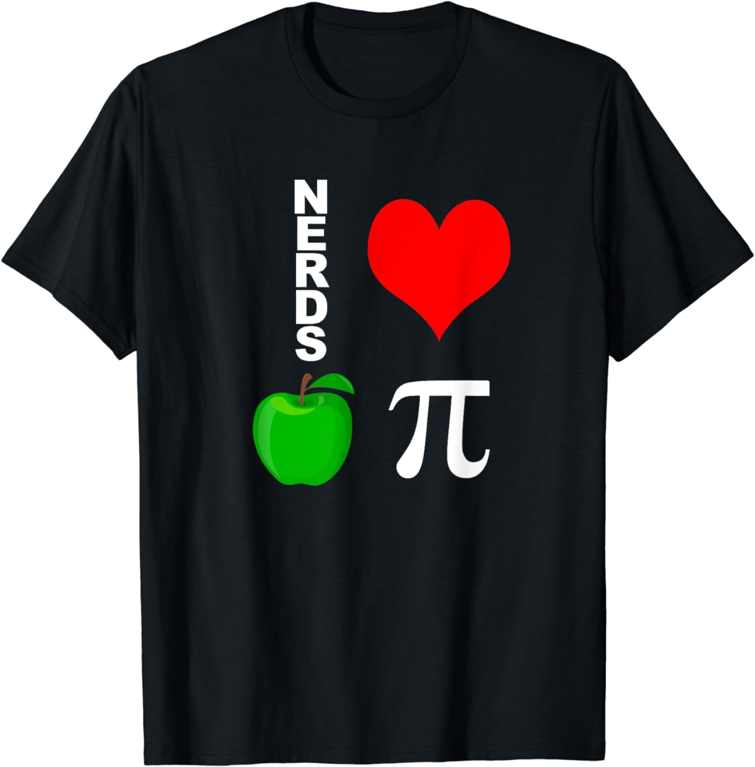 Nerds Love Apple Pie Funny Math Pun Pi Teacher T-Shirt - Walmart.com