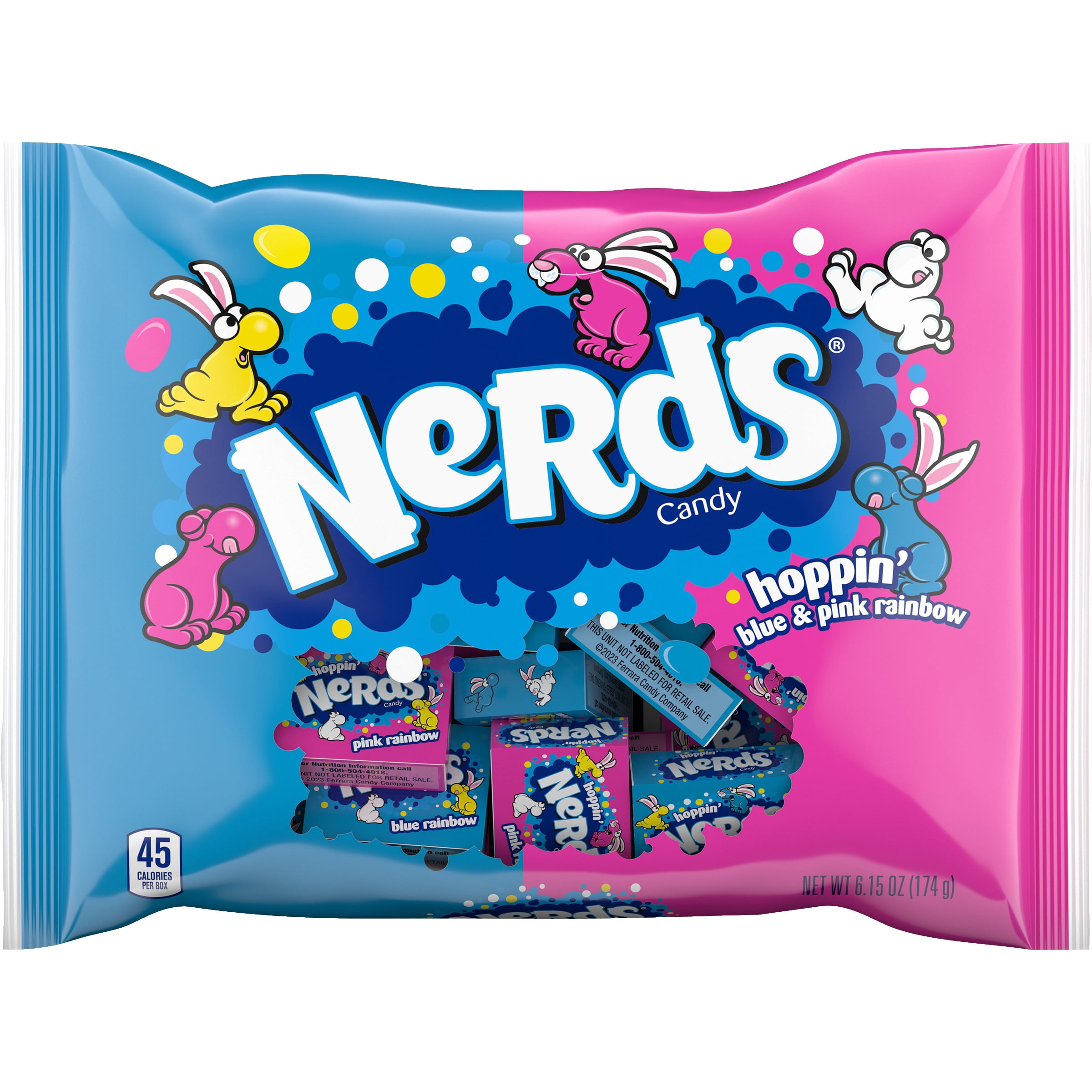 Nerds Rainbow Easter Fruit Flavored Candy Mini Boxes, Egg Mix Filler, 6 ...