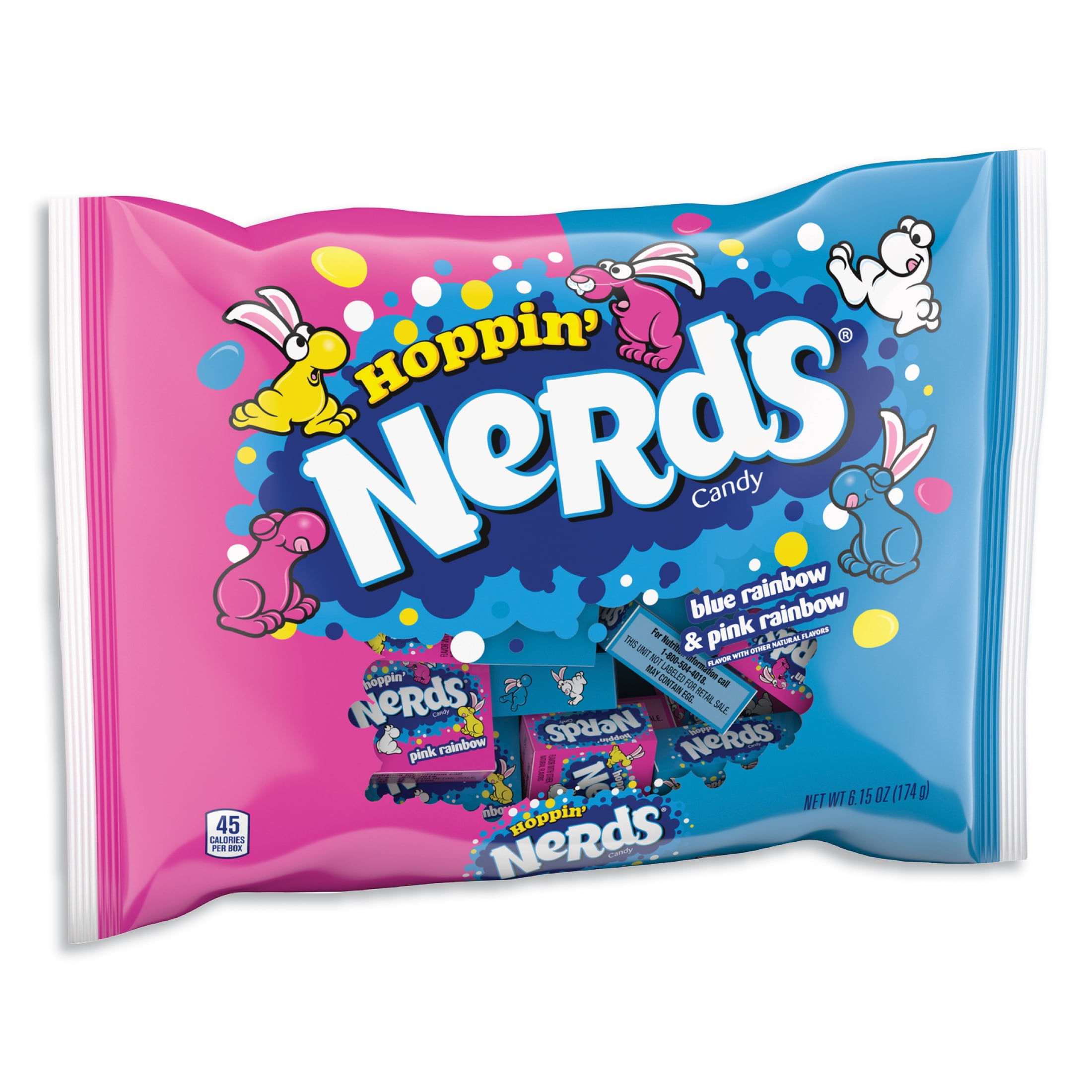 Nerds Rainbow Easter Fruit Flavored Candy Mini Boxes, Egg Mix Filler, 6 ...