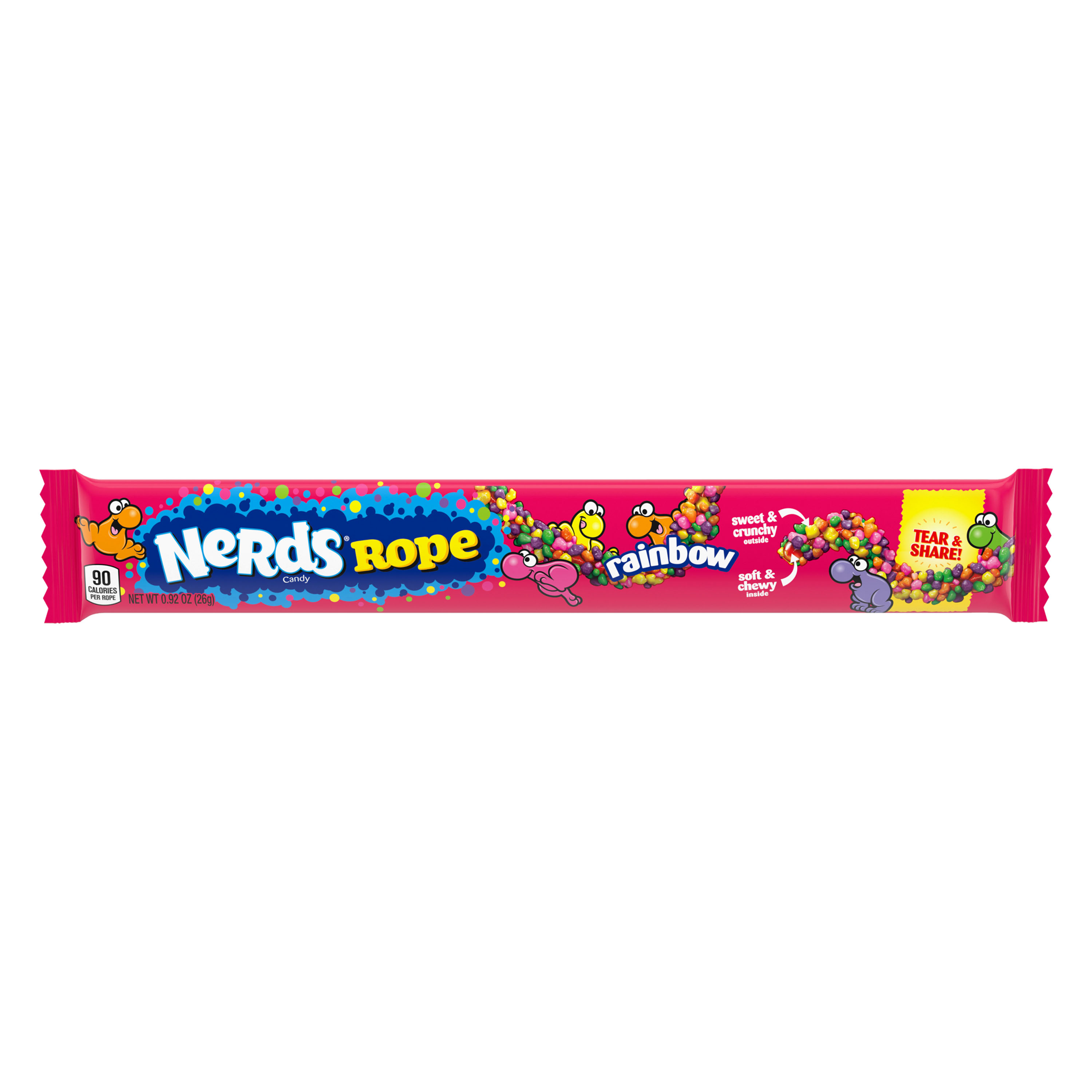 Nerds Rainbow Rope Candy, 0.92 Oz (24 Count) - Walmart.com
