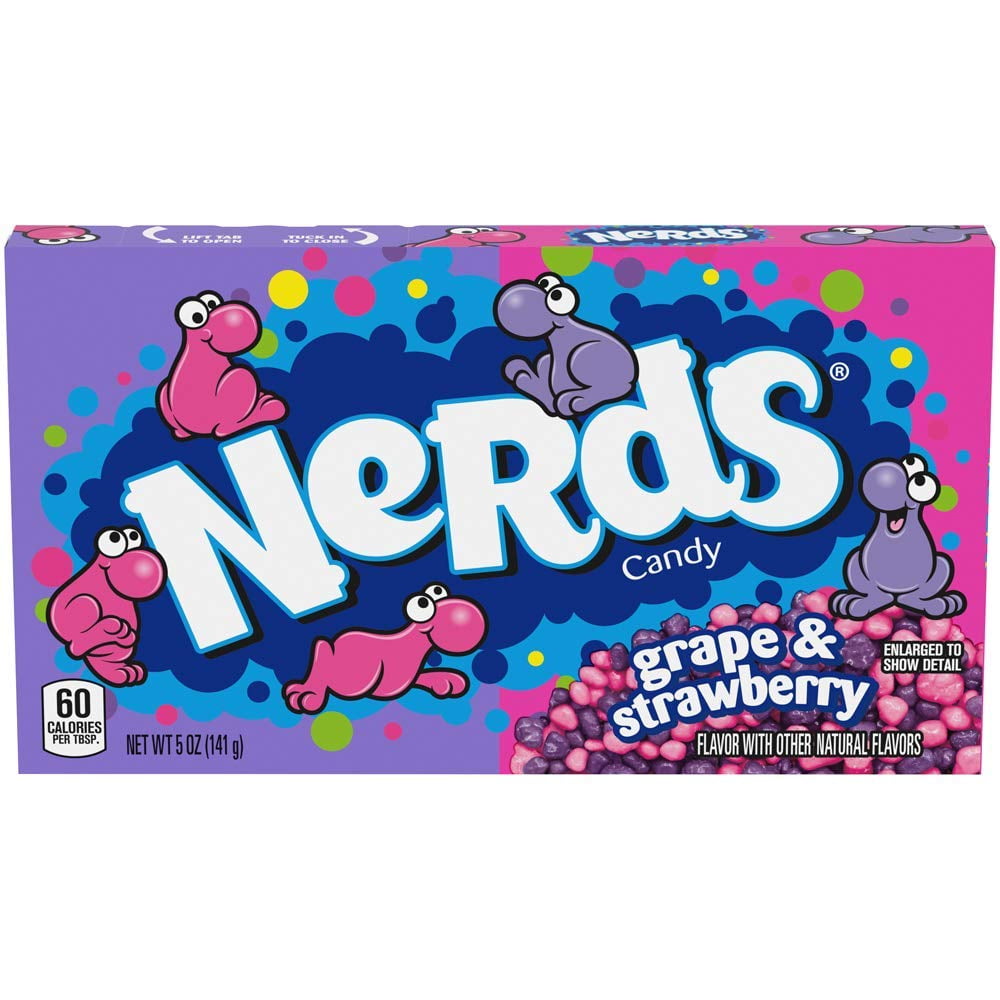 Nerds Theater Box, Grape & Strawberry (Pack of 18) - Walmart.com