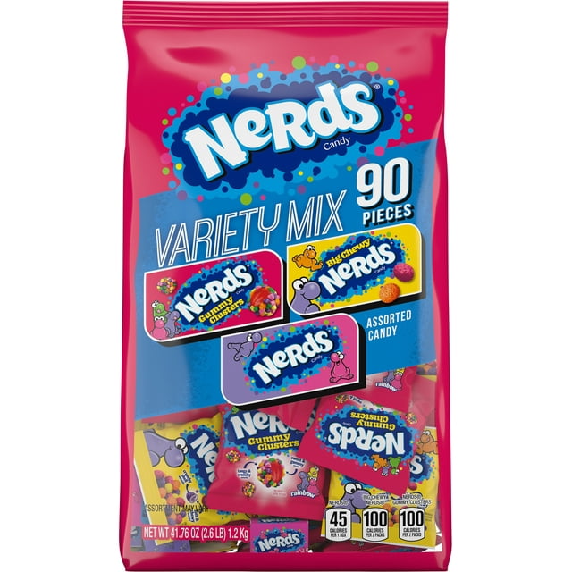 Nerds Variety Pack 90 Count 41.76 Ounce Mixed Bag - Walmart.com