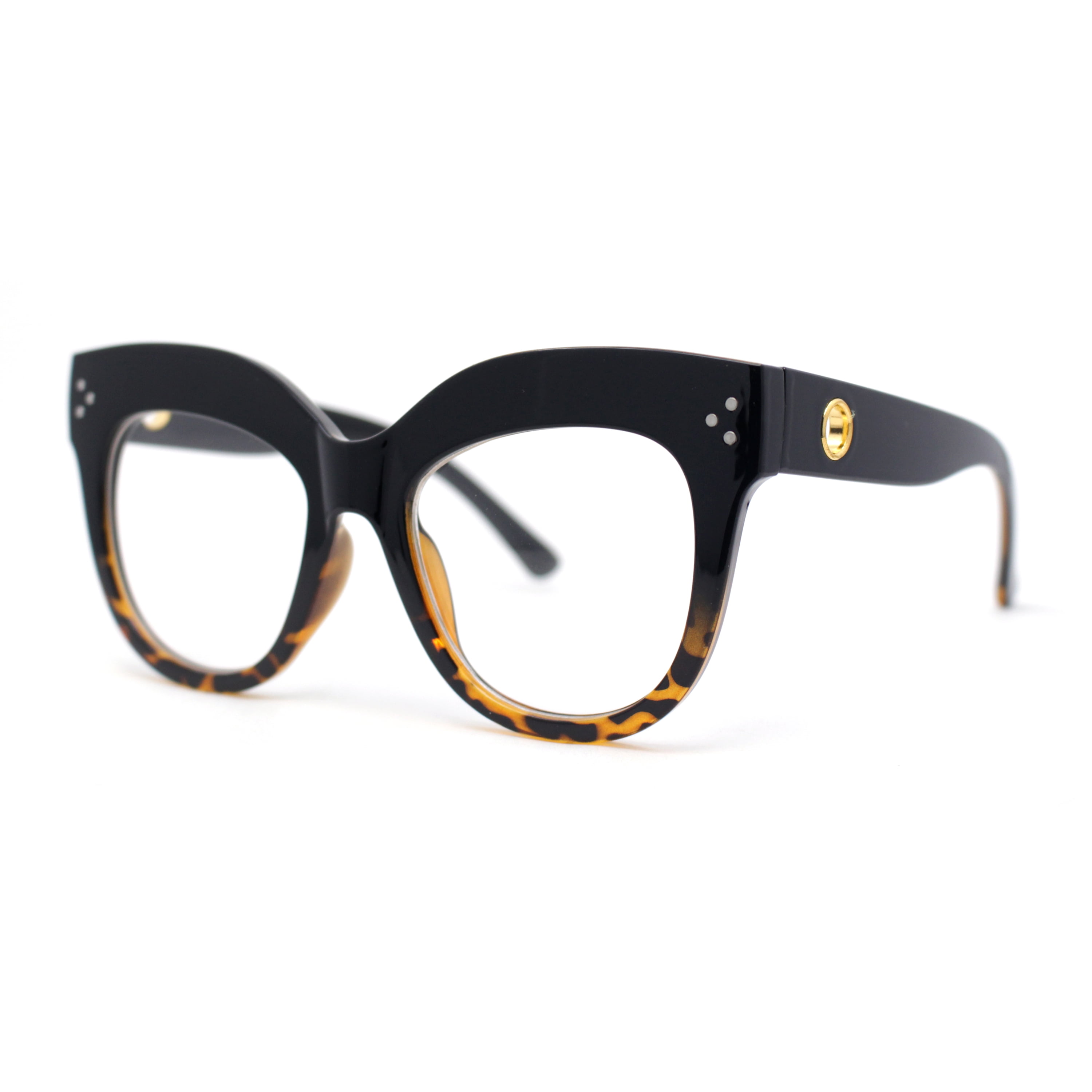 Nerdy Oversized Thick Plastic Horn Rim Blue Light Filter Computer ...