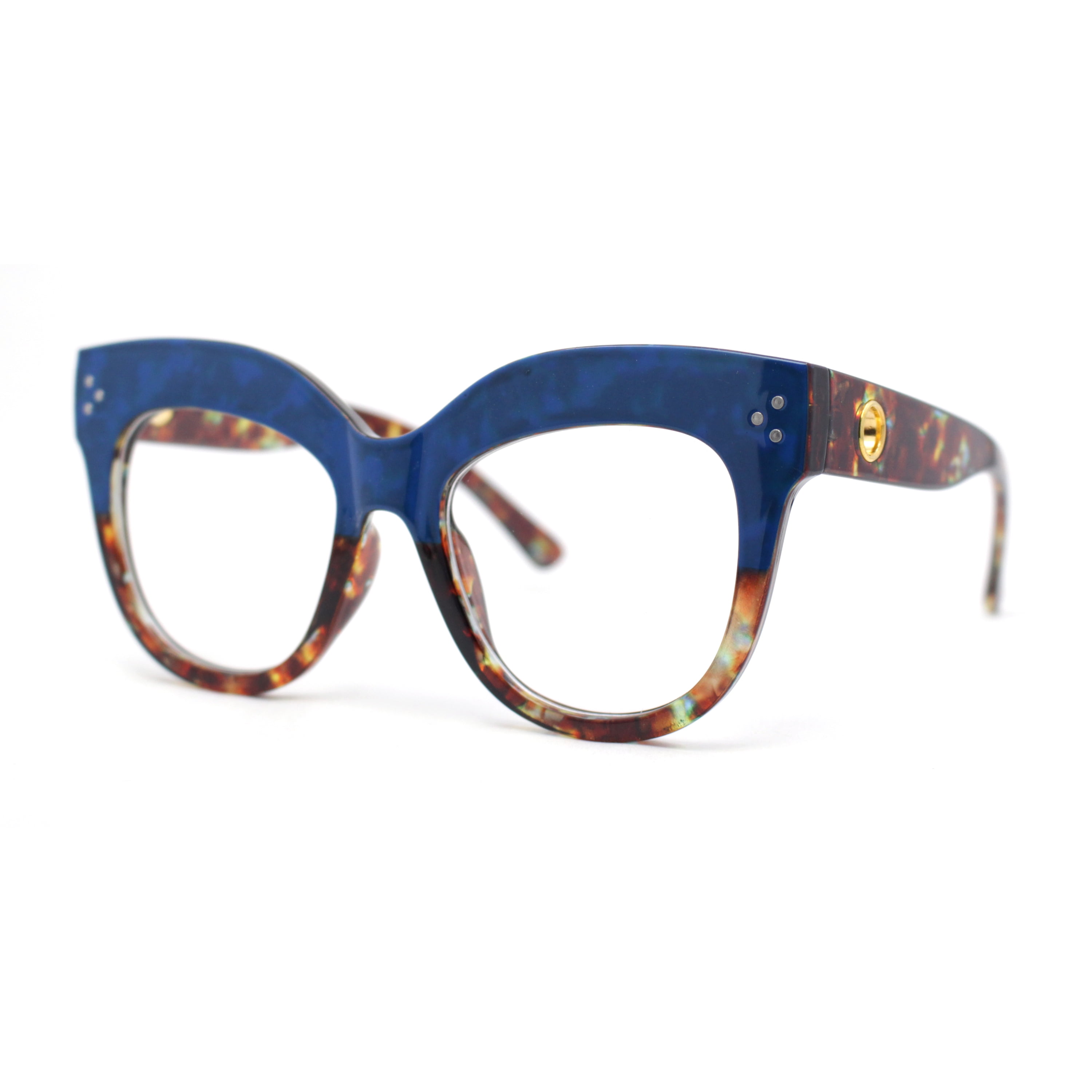 Nerdy Oversized Thick Plastic Horn Rim Blue Light Filter Computer ...